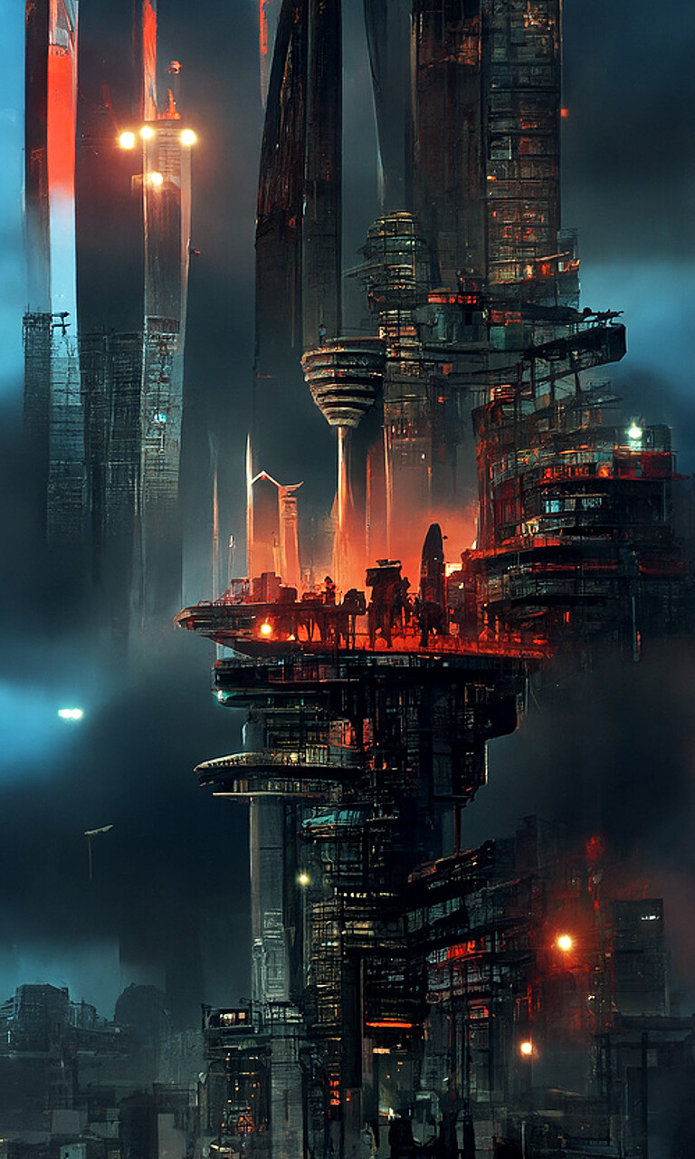 ArtStation - Cyberpunk city