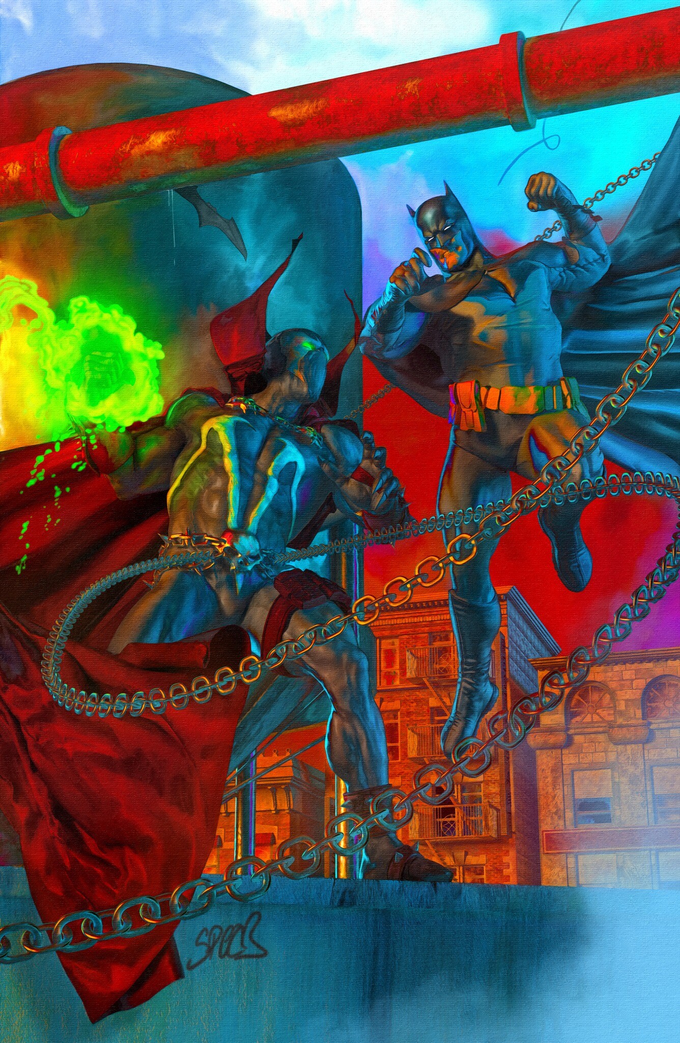 ArtStation - Spawn vs Batman