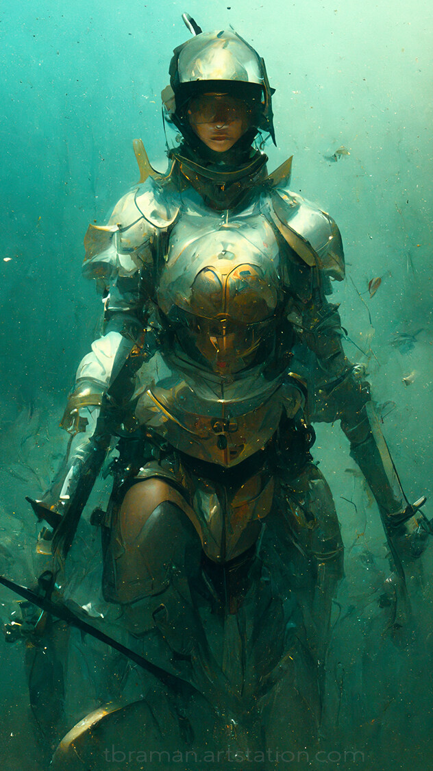 ArtStation - cyborg fantasy armor variant 3