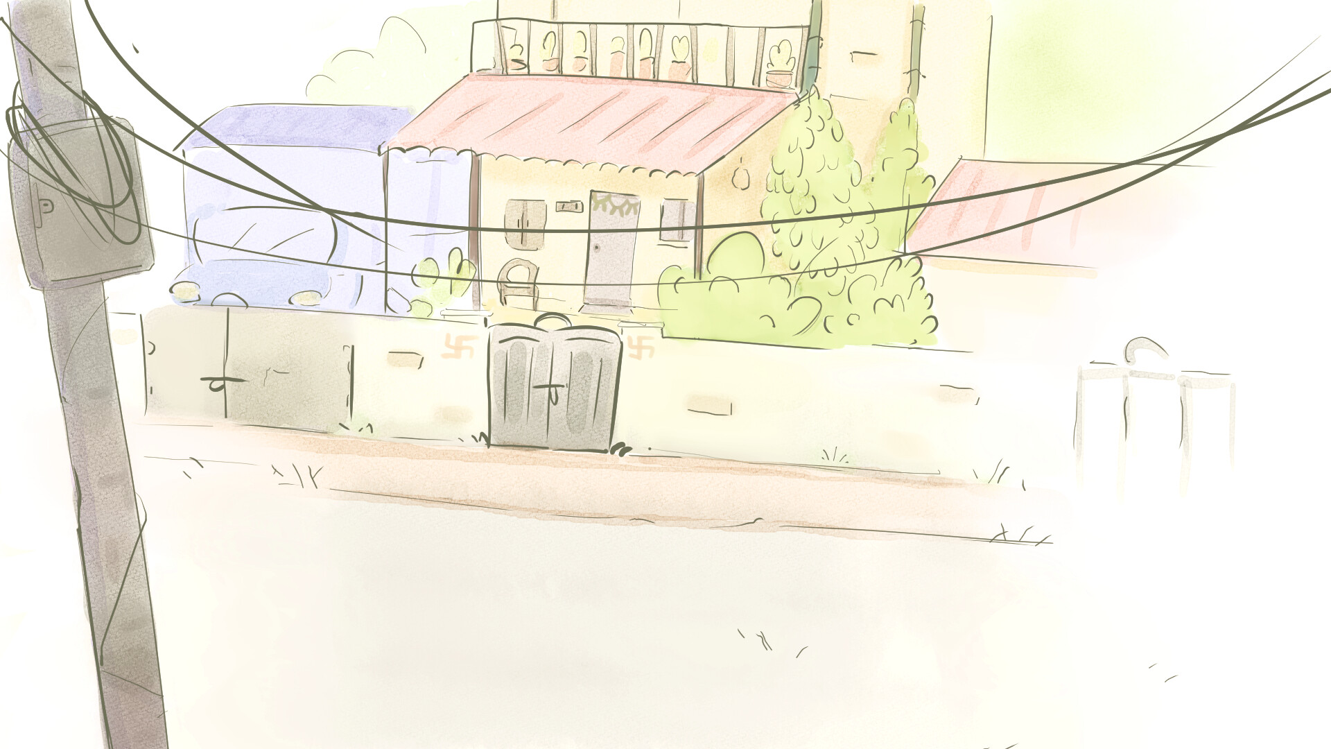ArtStation - Backgrounds for Animation project