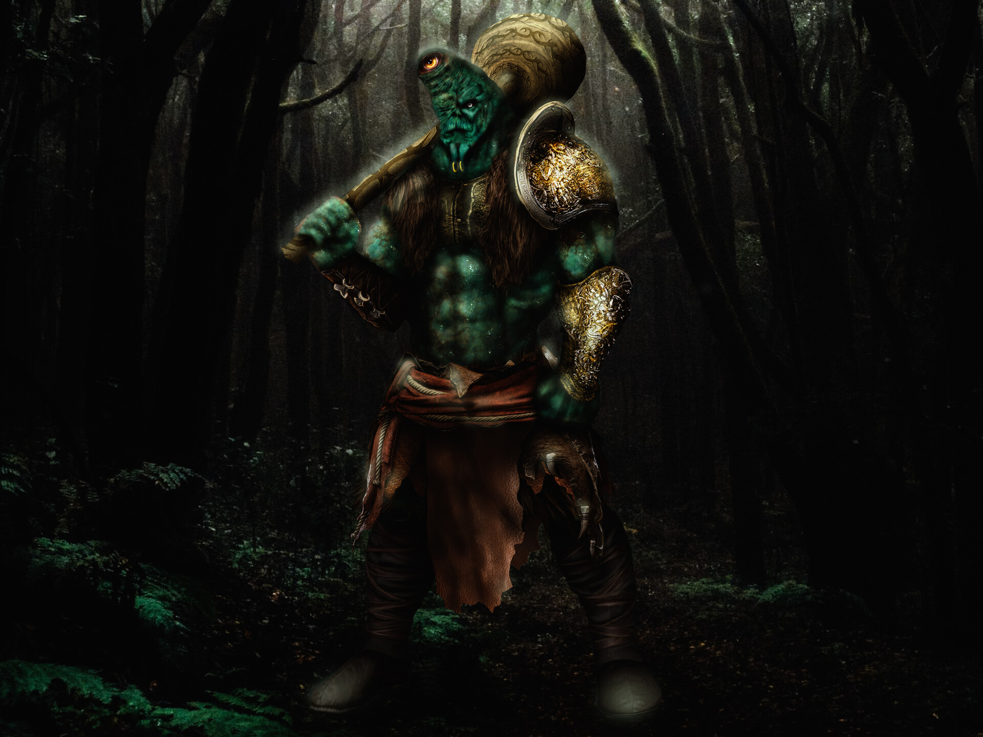 ArtStation - BRUSO THE JUNGLE WARRIOR(concept art)