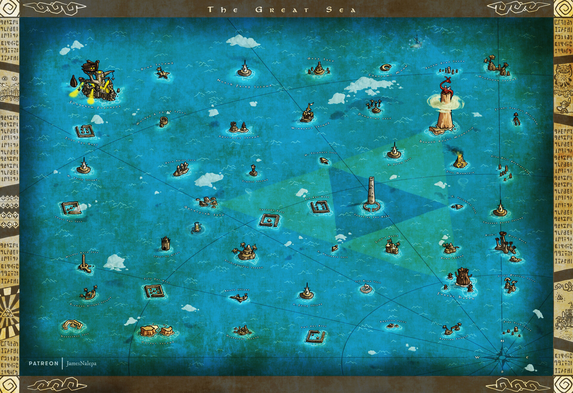 James Nalepa - Map of The Legend of Zelda: The Wind Waker
