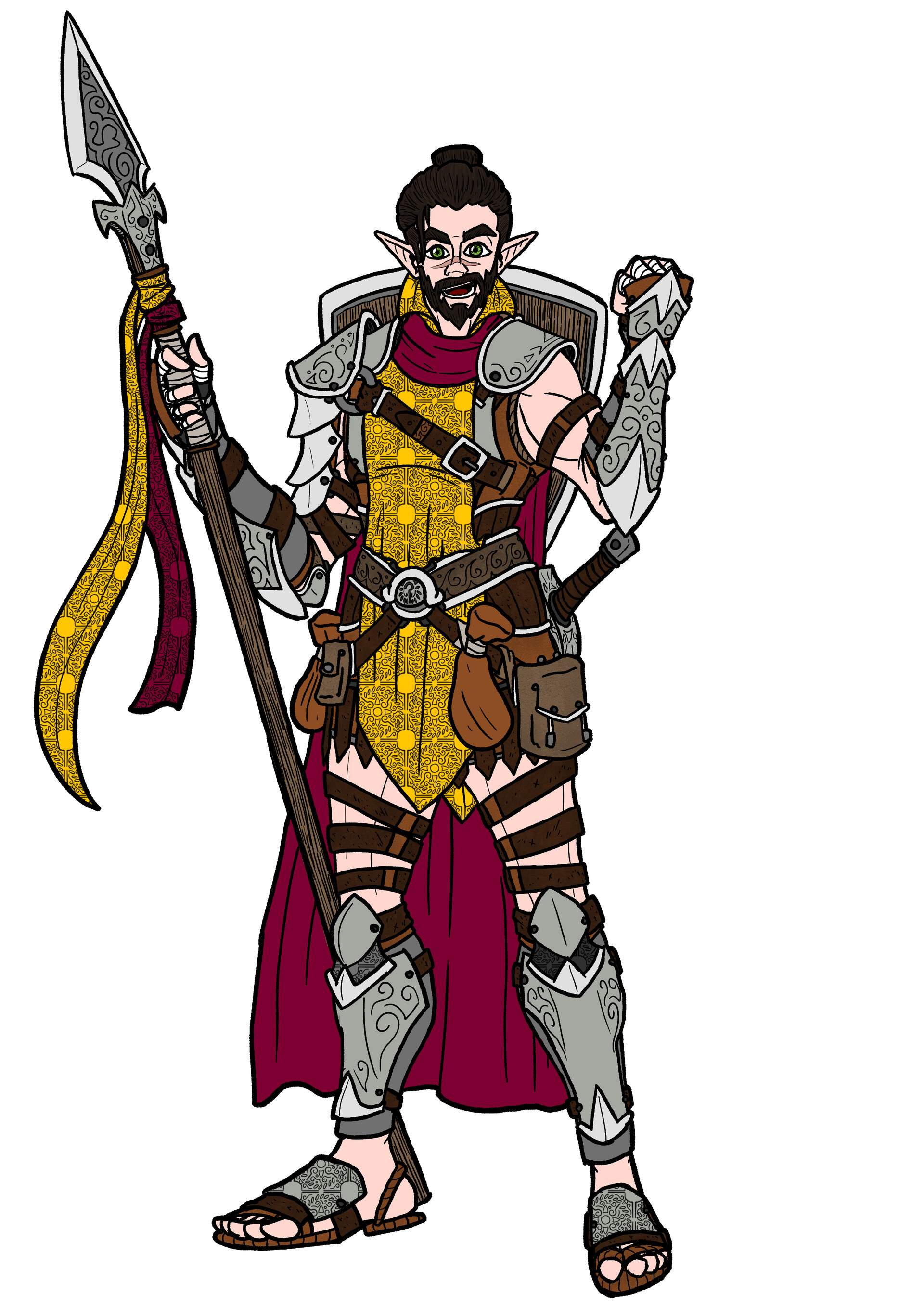 Arthur Beernaerts - Derwin Alanraë, half elf, oath of glory paladin