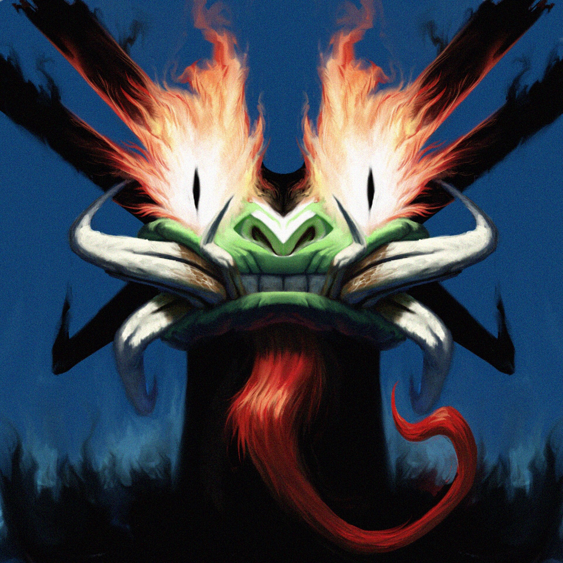 ArtStation - Aku portrait (Samurai Jack)