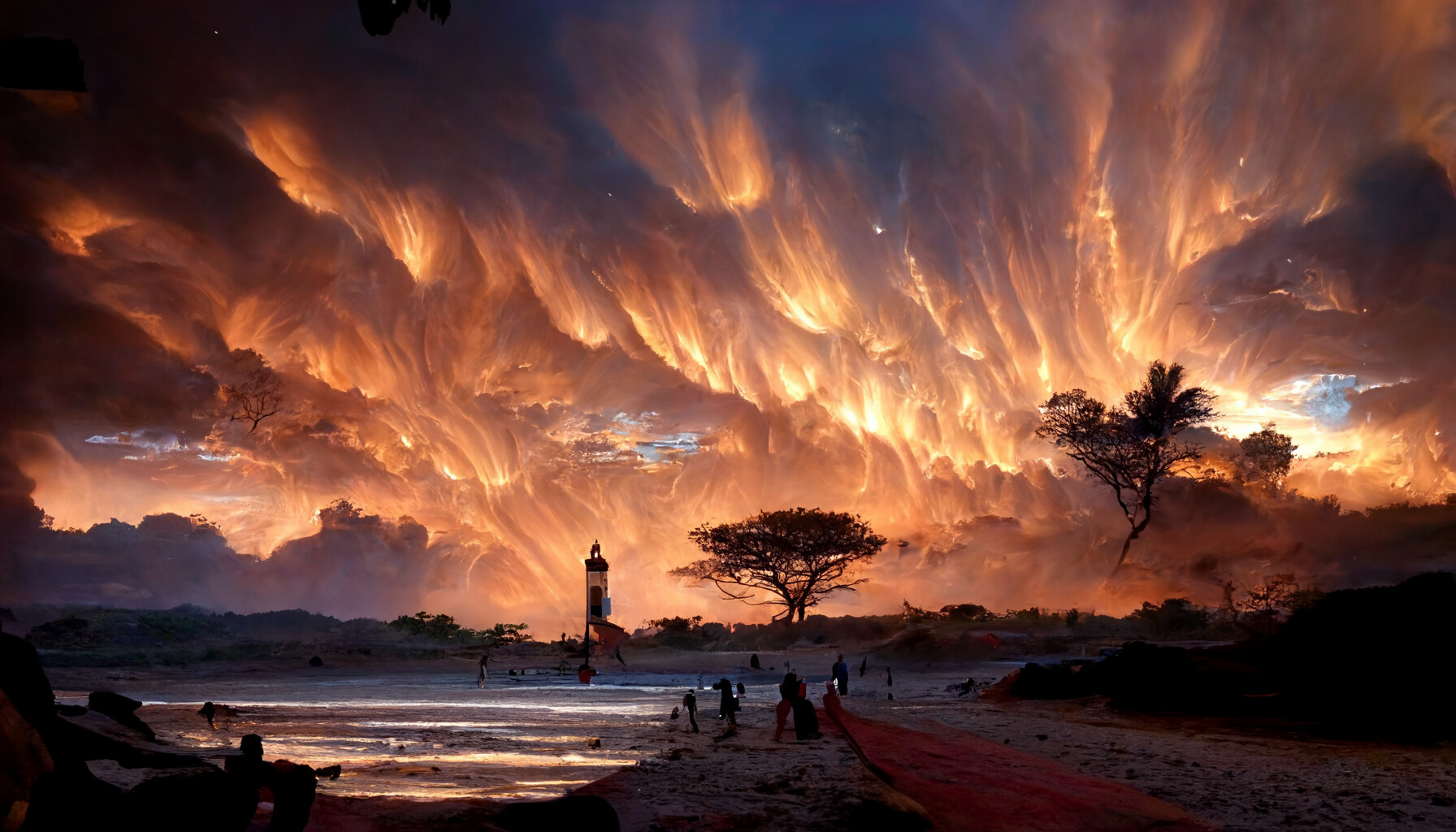 ArtStation - Epic sunset on the beach