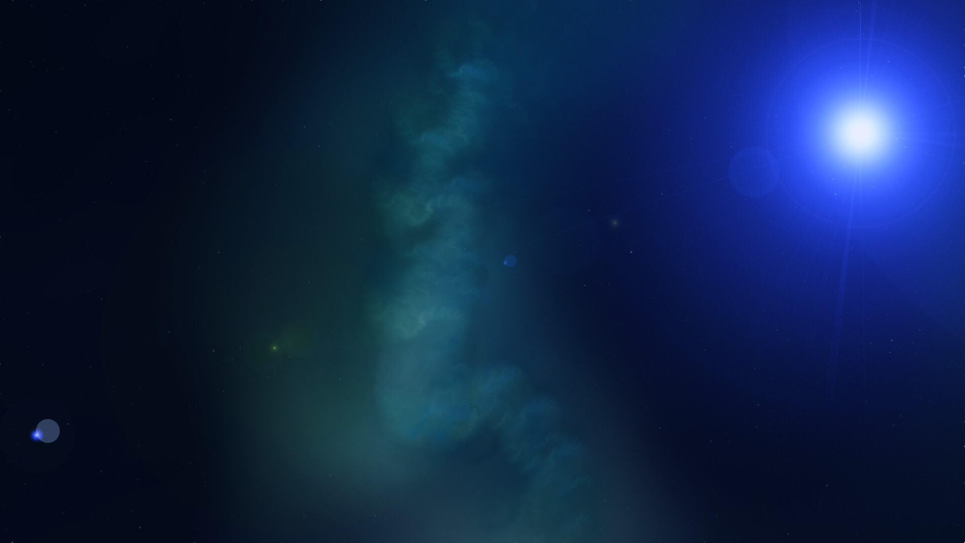 ArtStation - The Blue Worm Nebula.