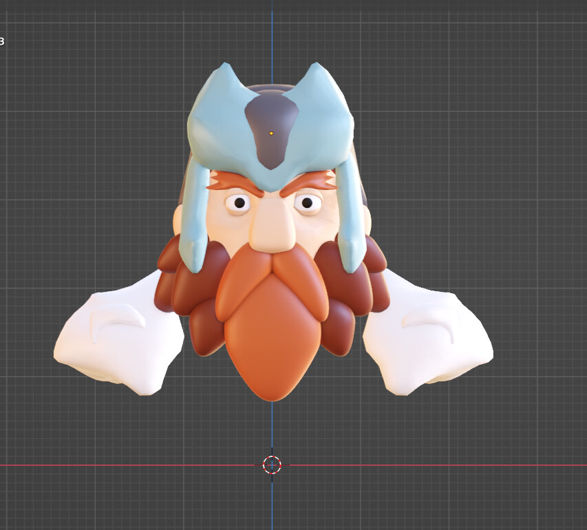 ArtStation - Dwarf head Sculpt