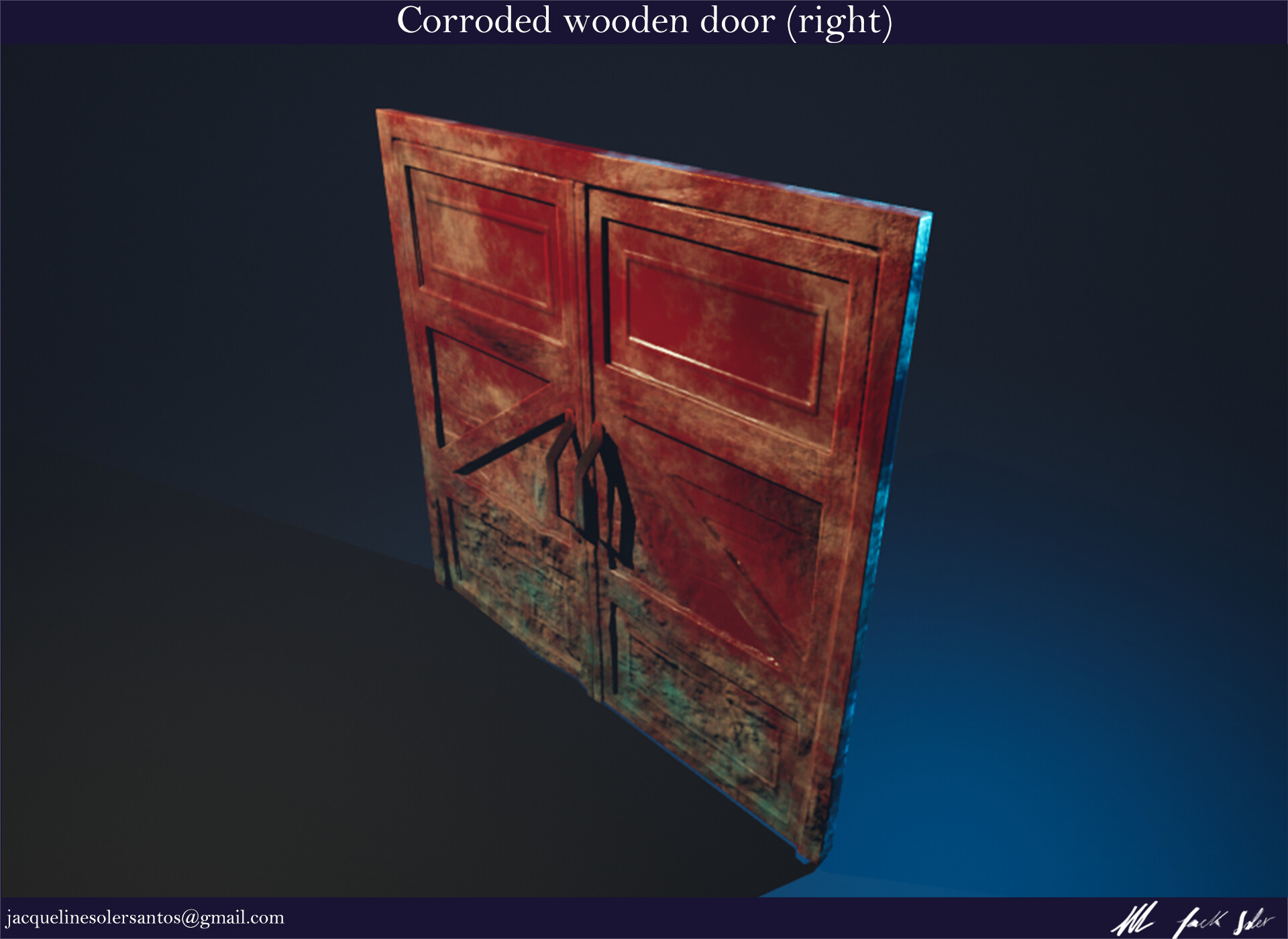 ArtStation - Corroded Wooden Door