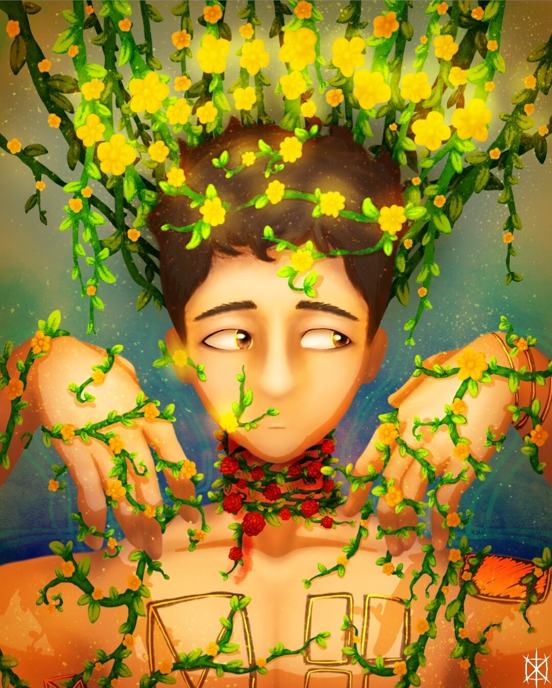 ArtStation - Flowers and vines