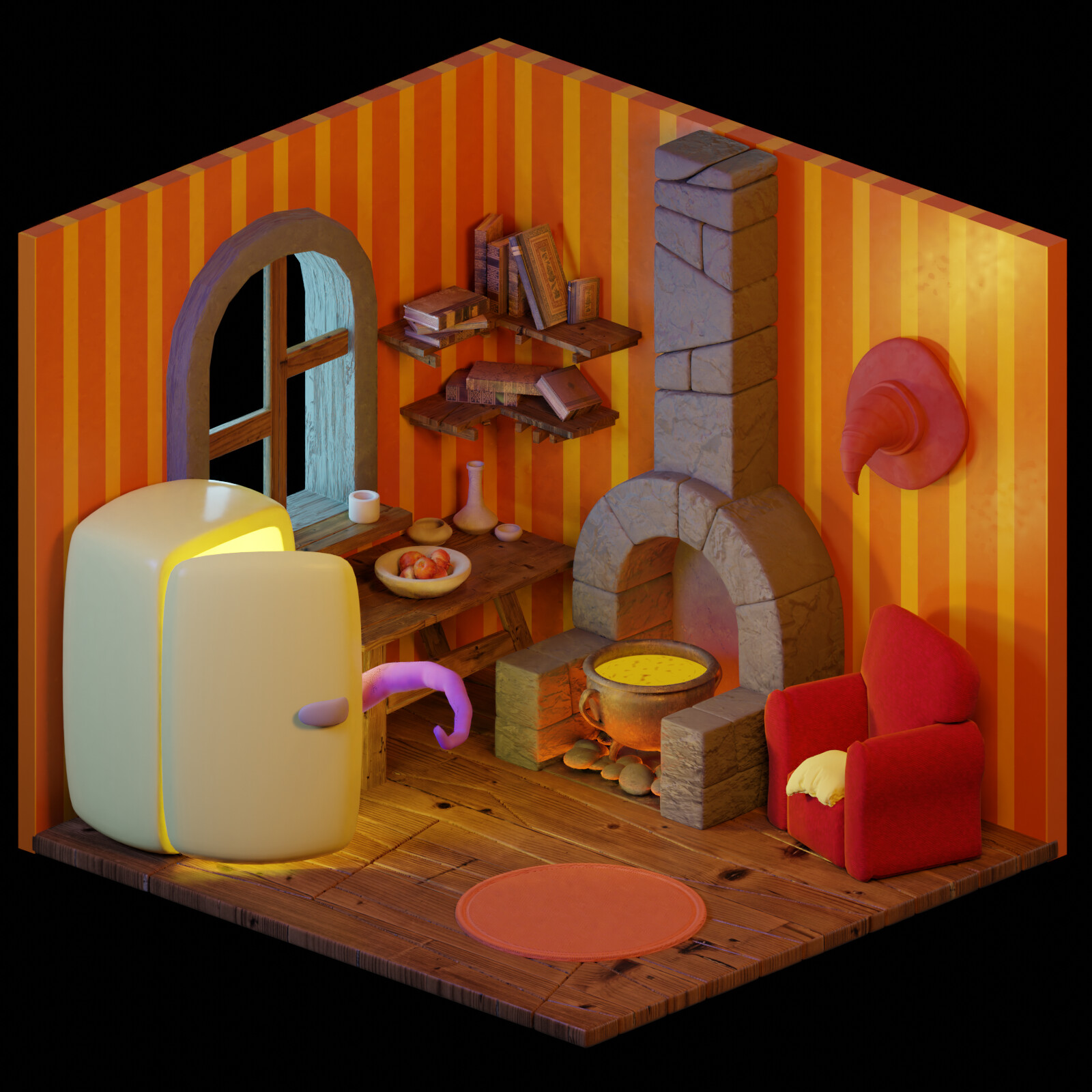 ArtStation - The Forgetful Witch's Room/ Комната забывчивой ведьмы