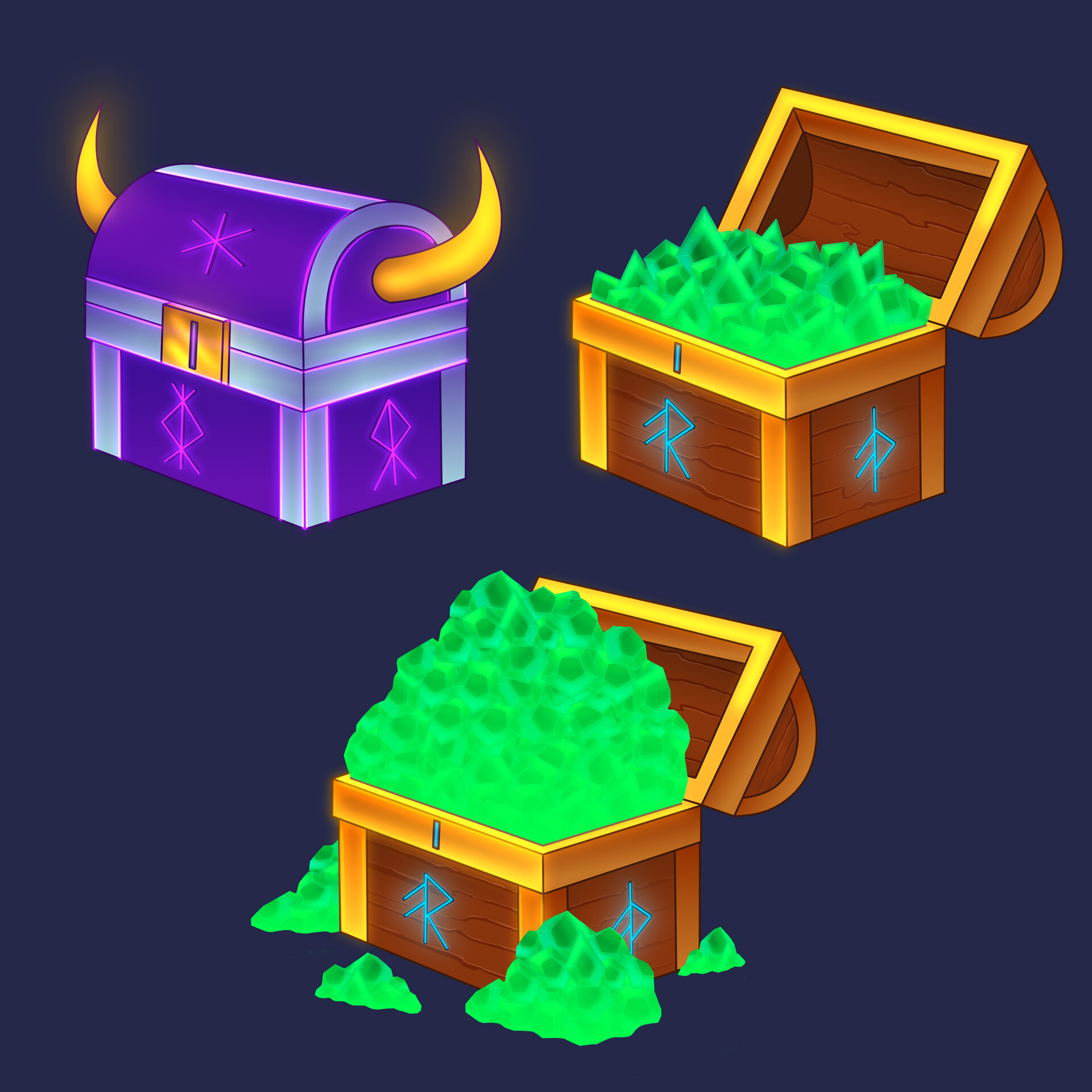 ArtStation - Vikings chests