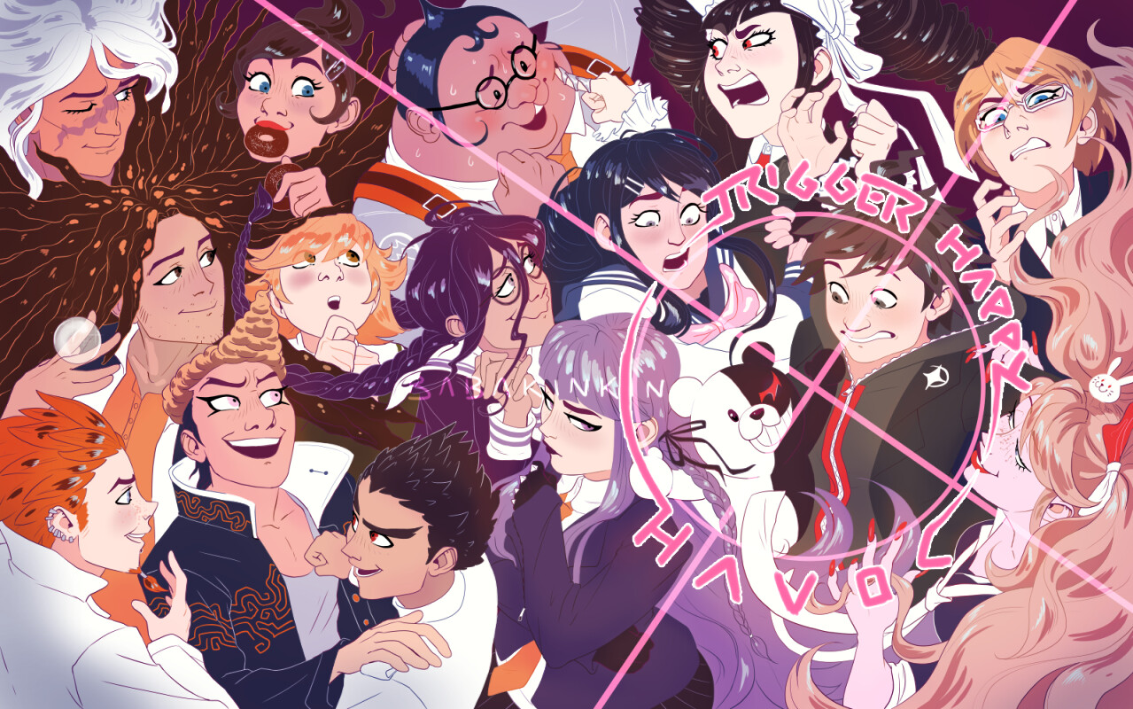 ArtStation - Danganronpa Trigger Happy Havoc