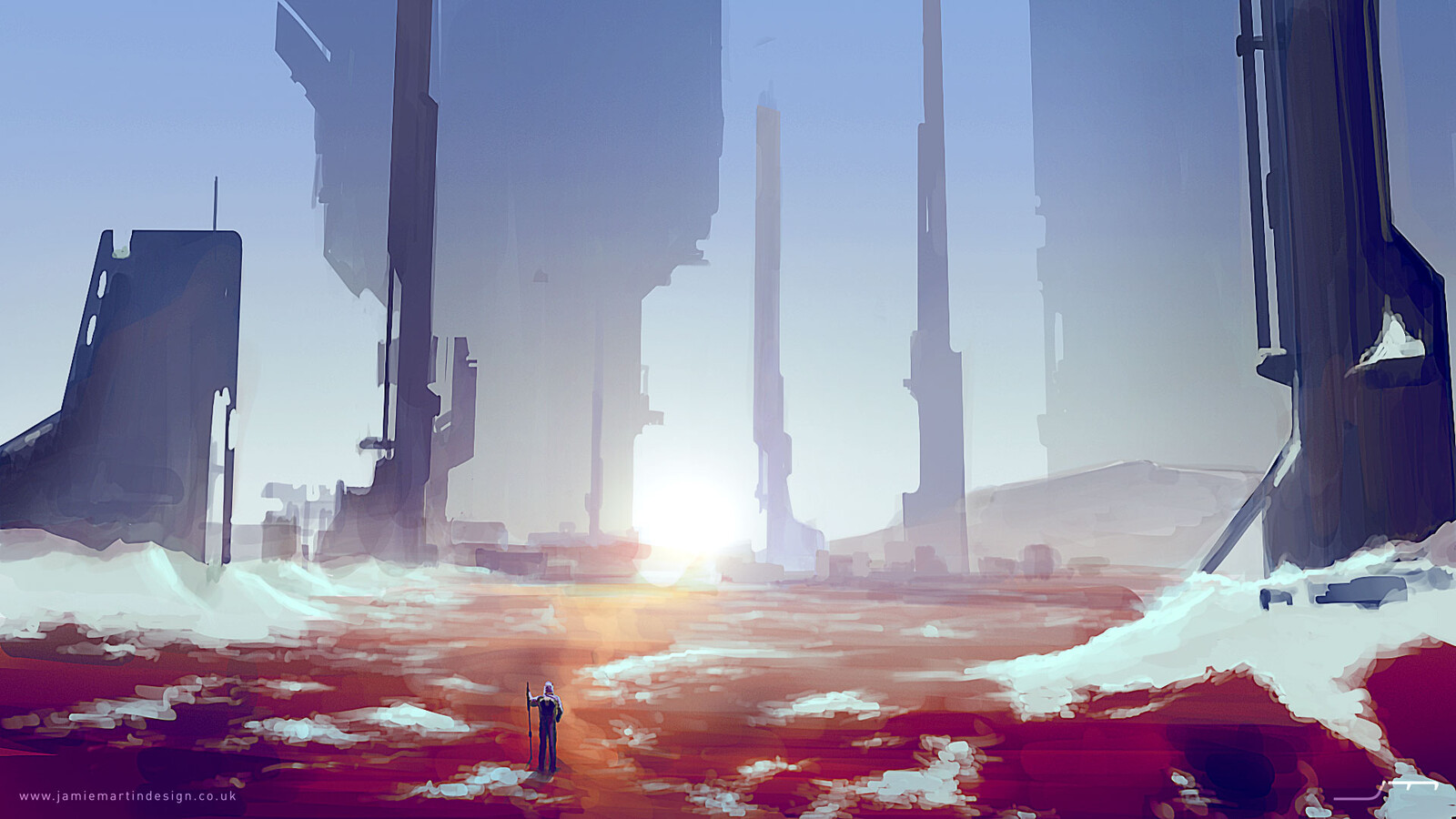 Jamie Martin - 'Winters Voyage', environment concept art