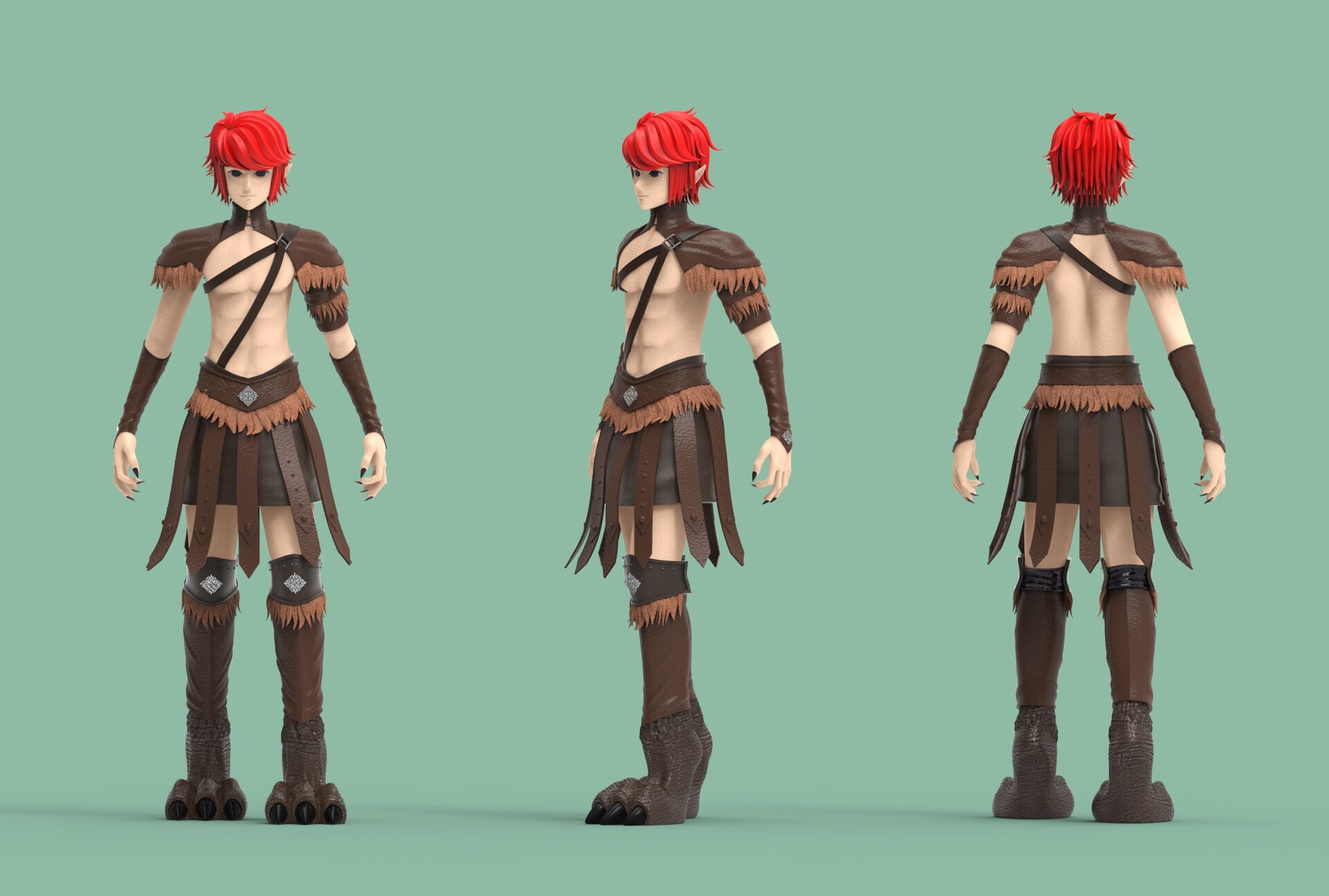 ArtStation - Red hair