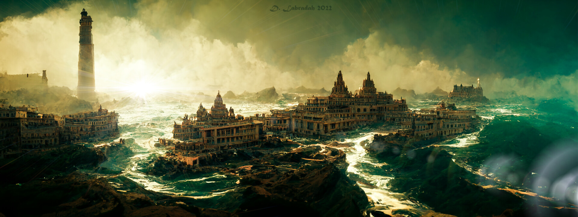 ArtStation - Midjourney generations---Flat Earth, Atlantis