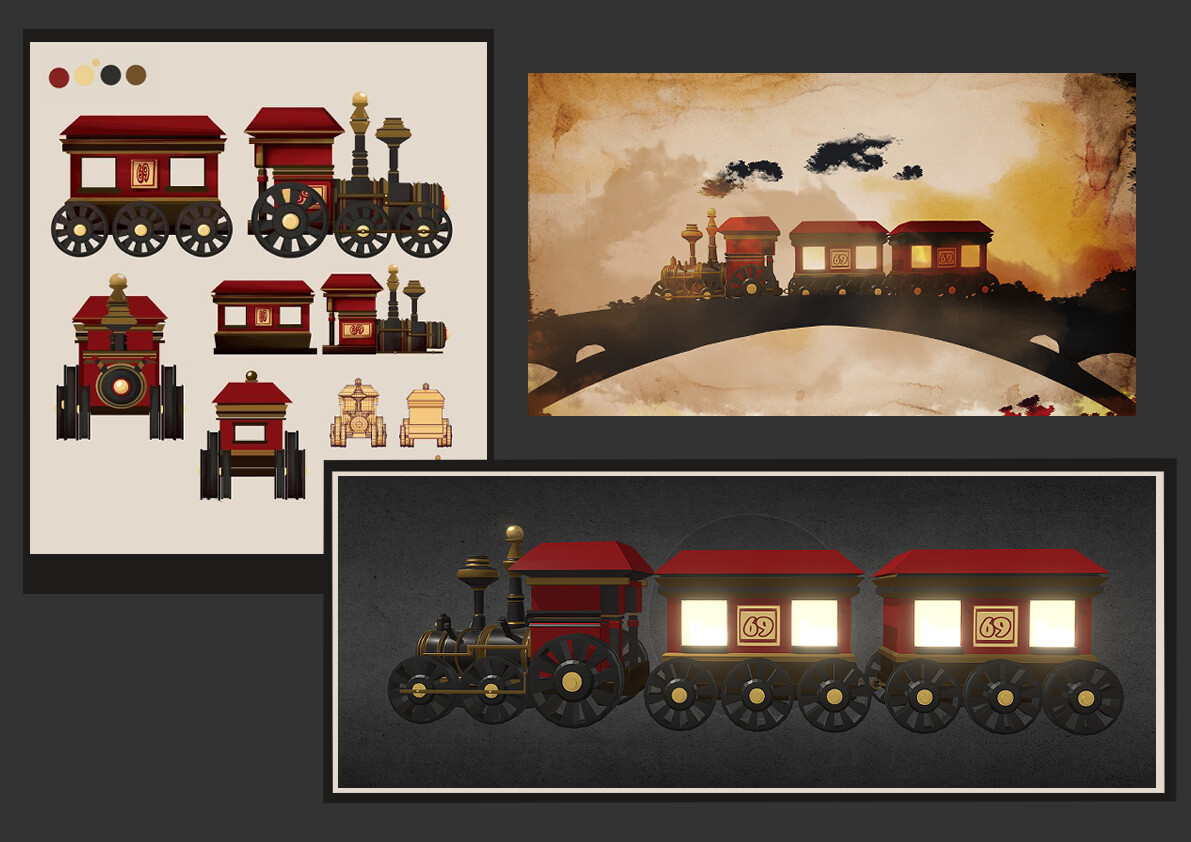 ArtStation - 3D Train Model