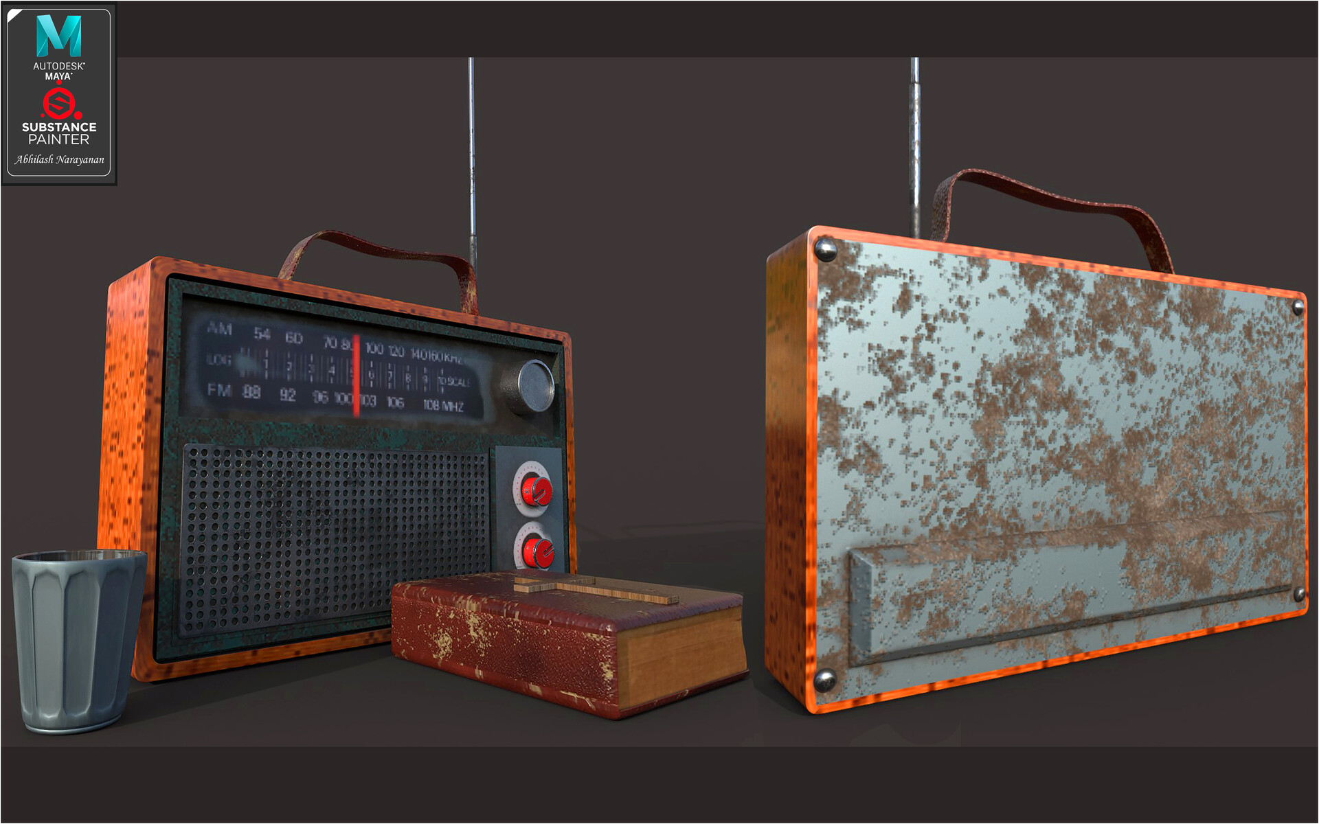 ArtStation - OLD RADIO 3D MODELING AND TEXTURE WORK -SOFTWARE -AUTODESK ...