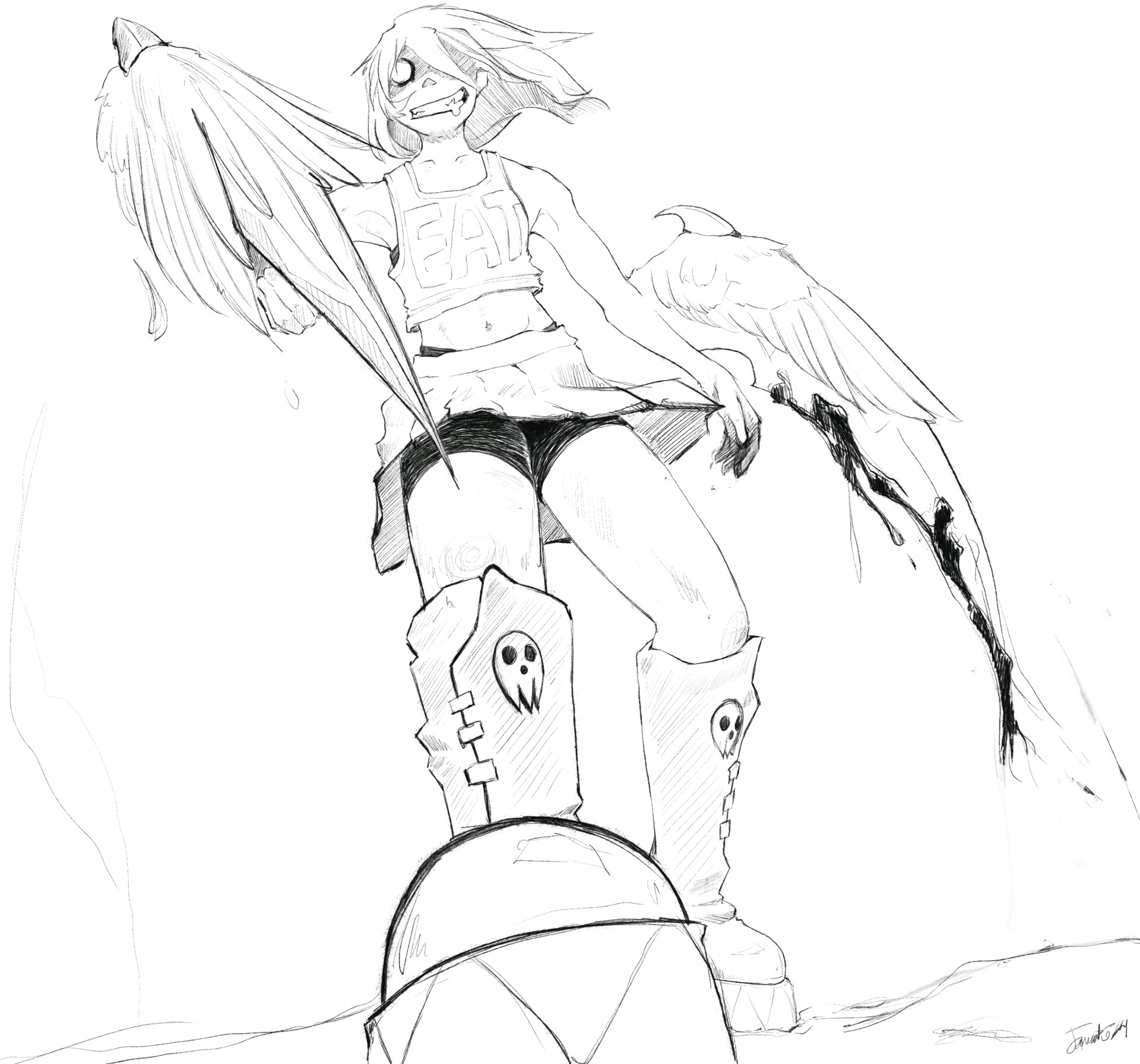 ArtStation - Okubo inspired with mild forced perspective