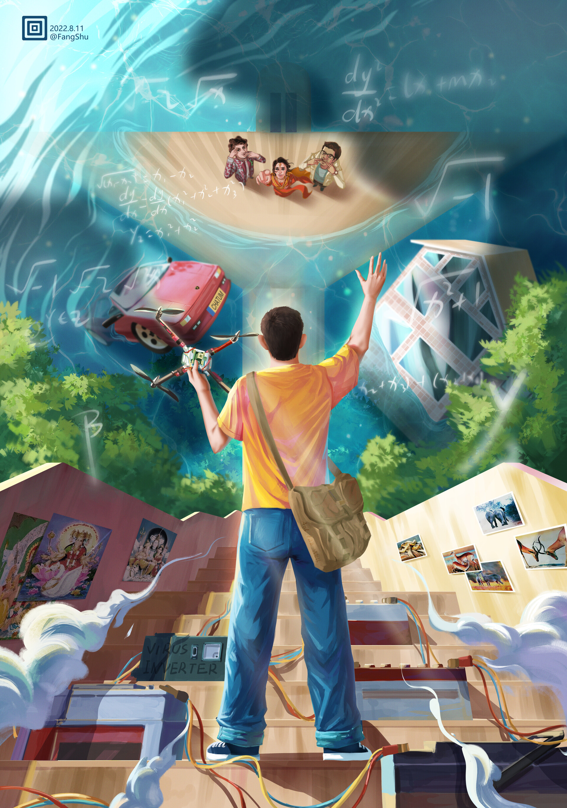 ArtStation - 3 idiots -movie illustrator