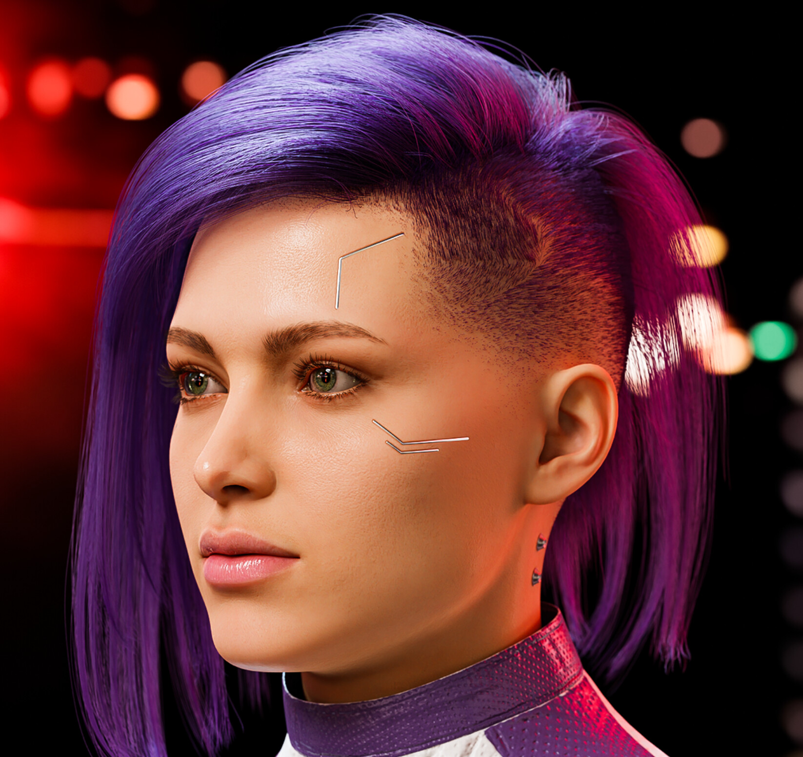 ArtStation - 3D model---Cyber punk character models