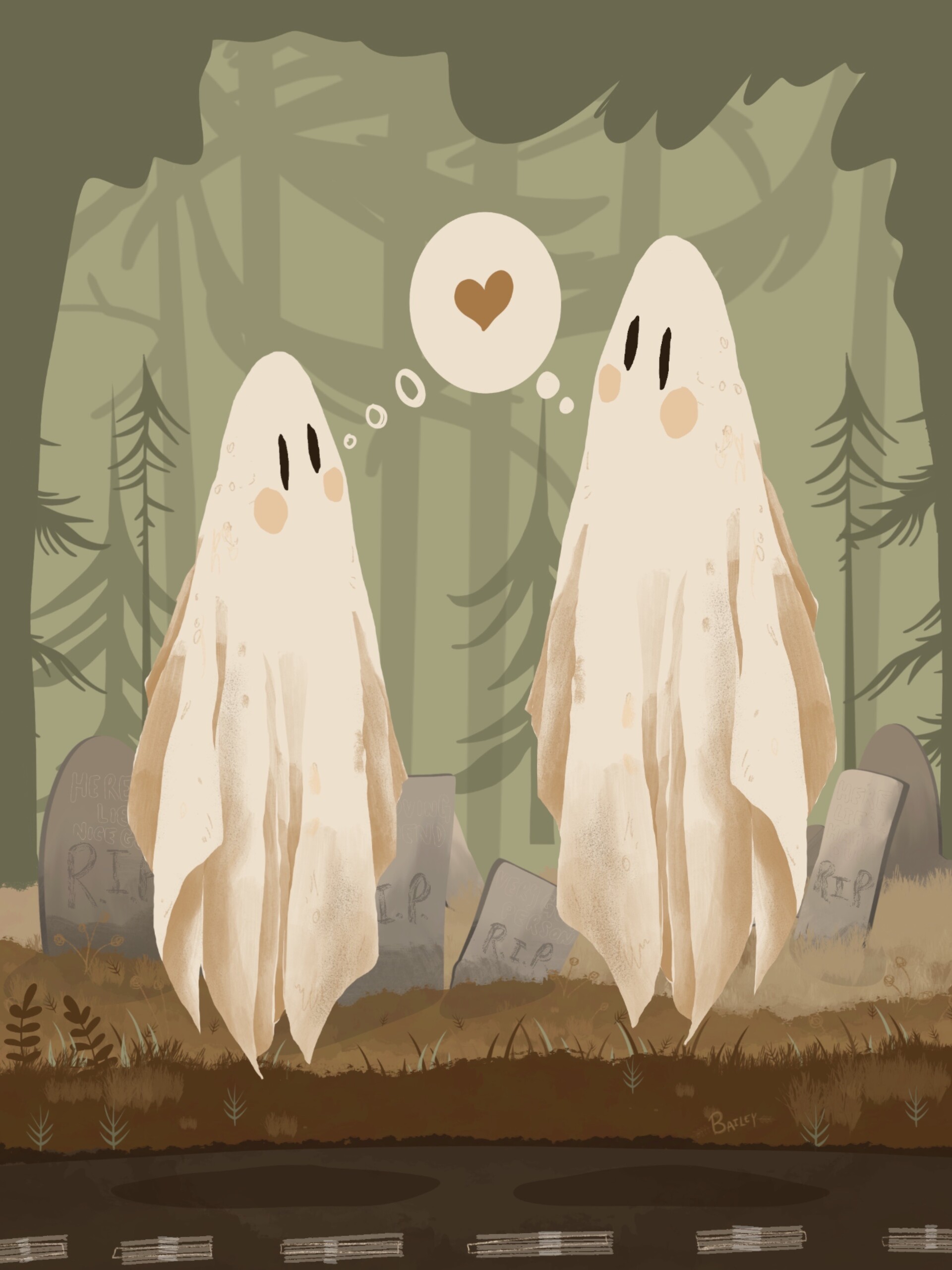 ArtStation - Day 3: Ghosts in love
