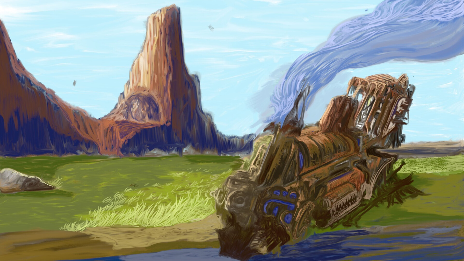 ArtStation - Train wreck