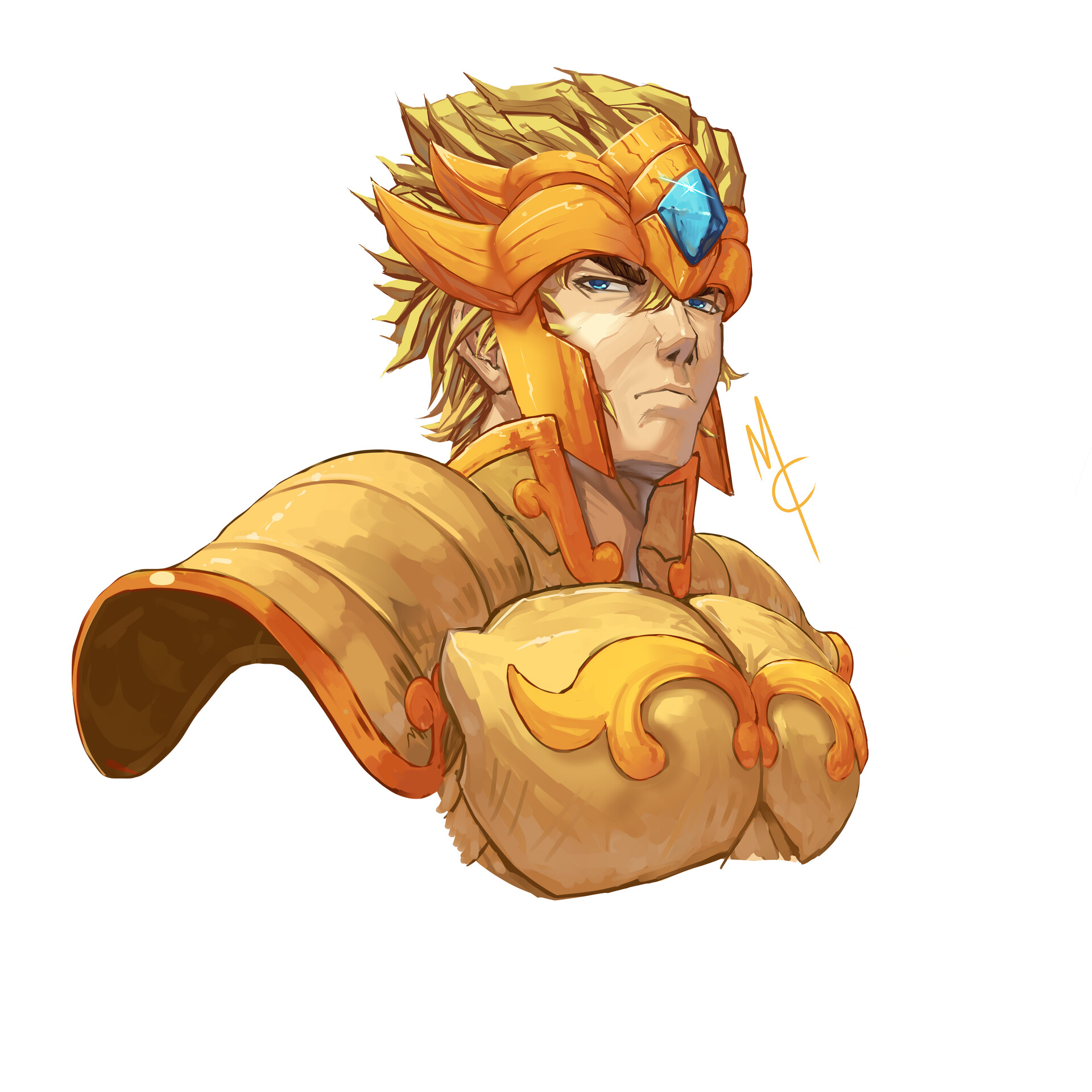 ArtStation - Saint Seiya Aiolia no leo