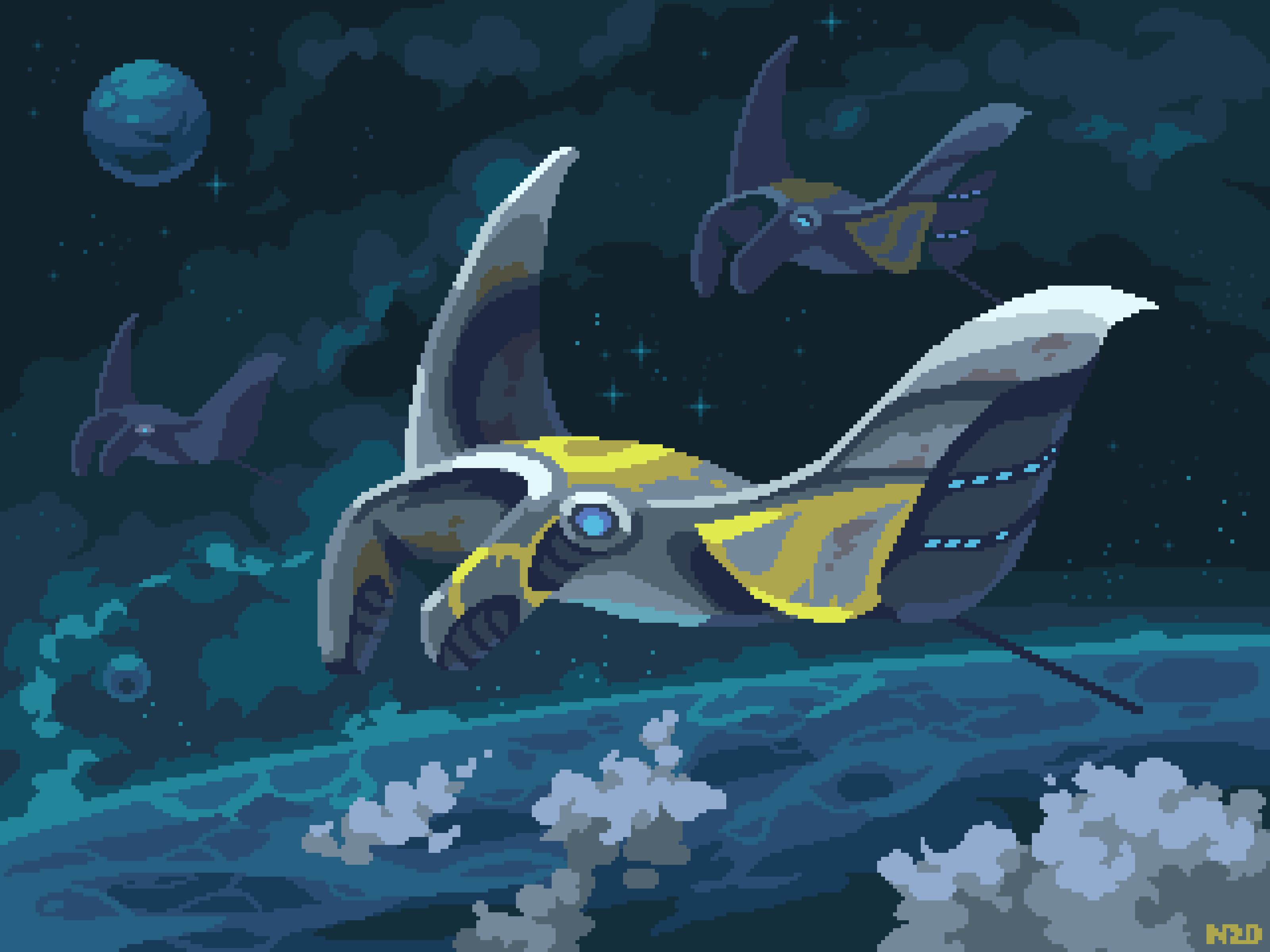 Norma2D - Manta Ray Spaceship