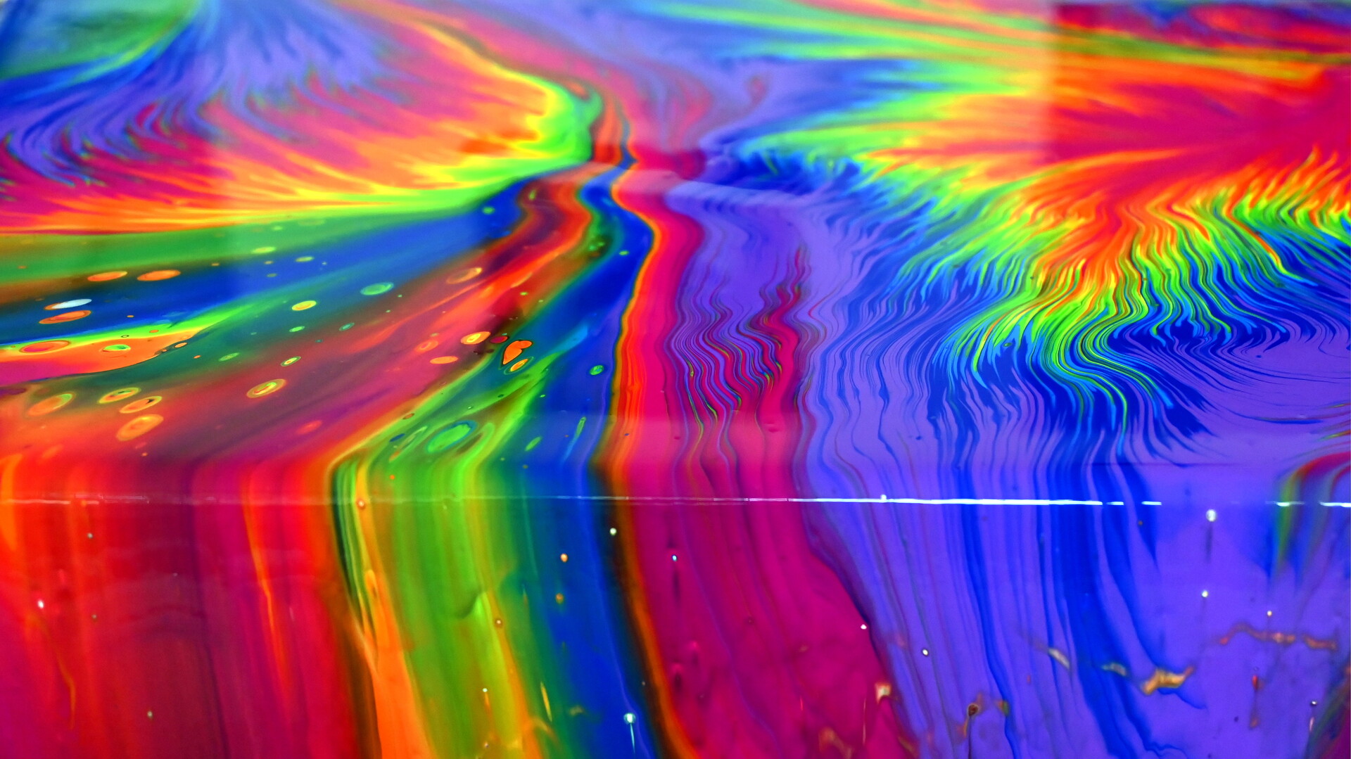 Fiona Art - RAINBOW Fluid Art ~ Abstract Acrylic Painting ~ Acrylic ...