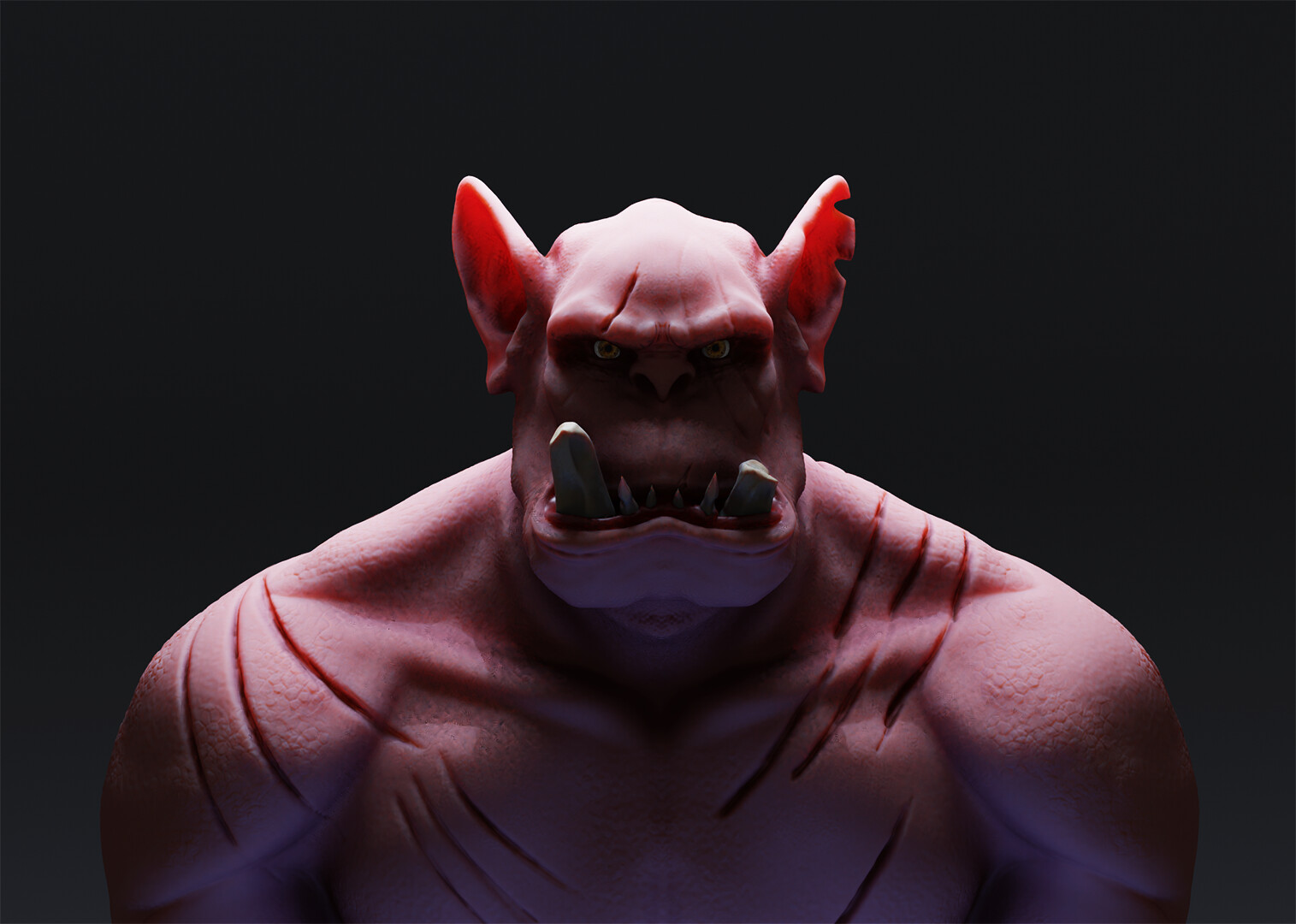 ArtStation - Pink orc