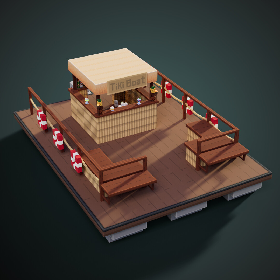 ArtStation - Tiki Boat