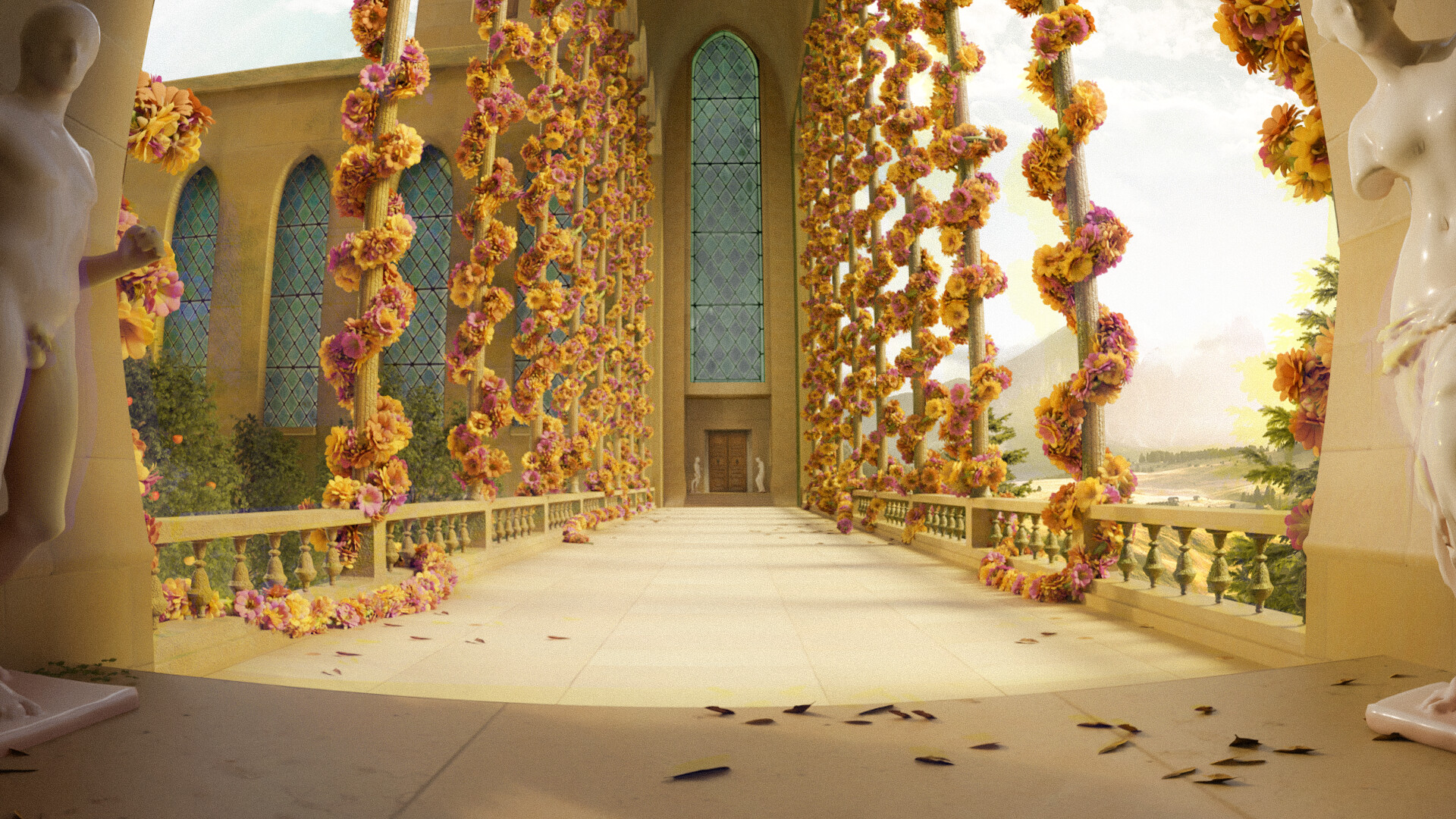 ArtStation - Flower Column