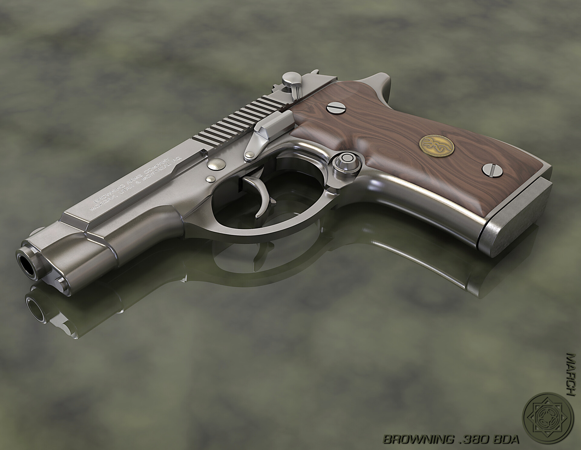 ArtStation - Browning .380 BDA