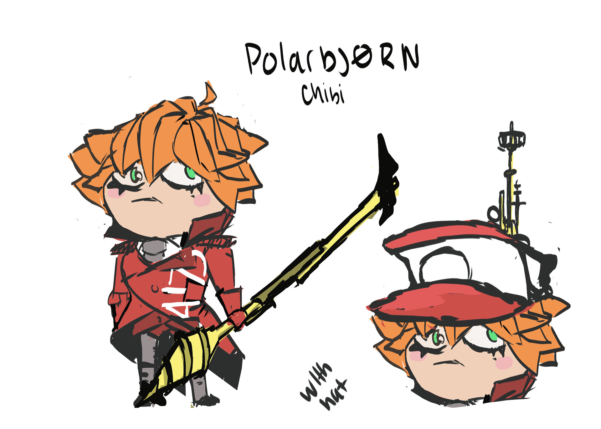 ArtStation - HMS Protector Azur Lane Fan Chibi Concept