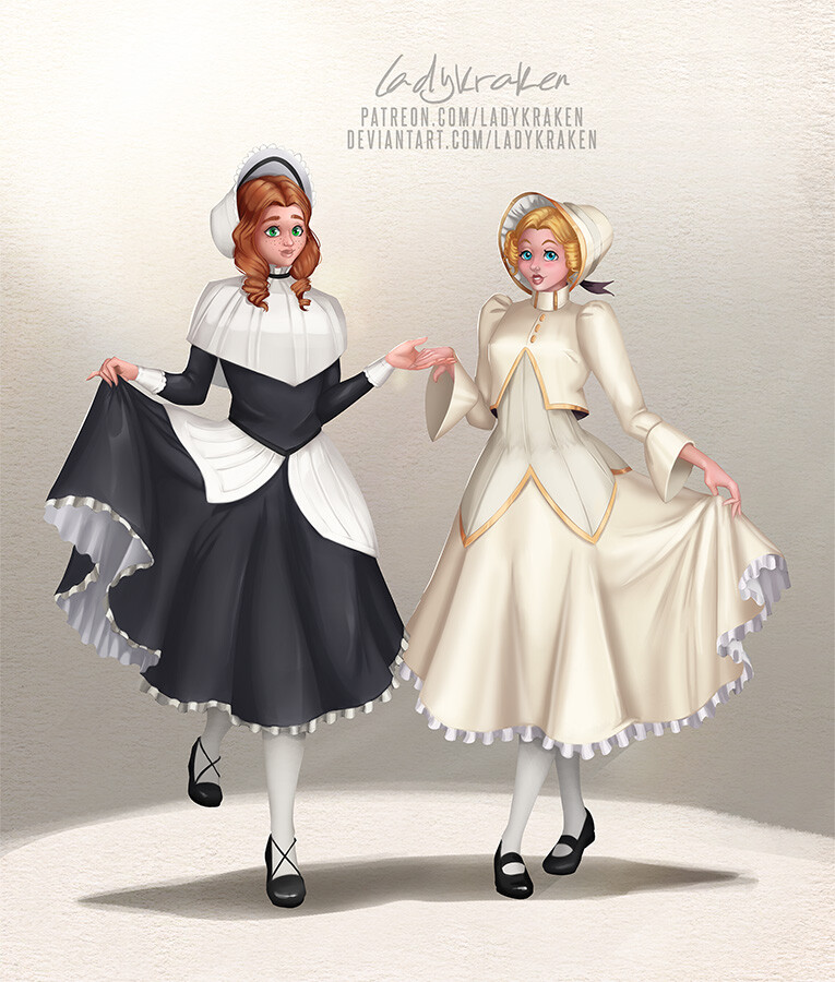 ArtStation - Niobe and Maisie Victorian Portrait - Commission