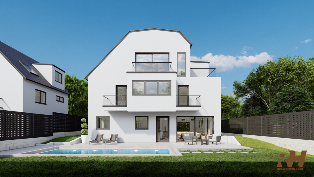 ArtStation - Residential House 3D Rendering