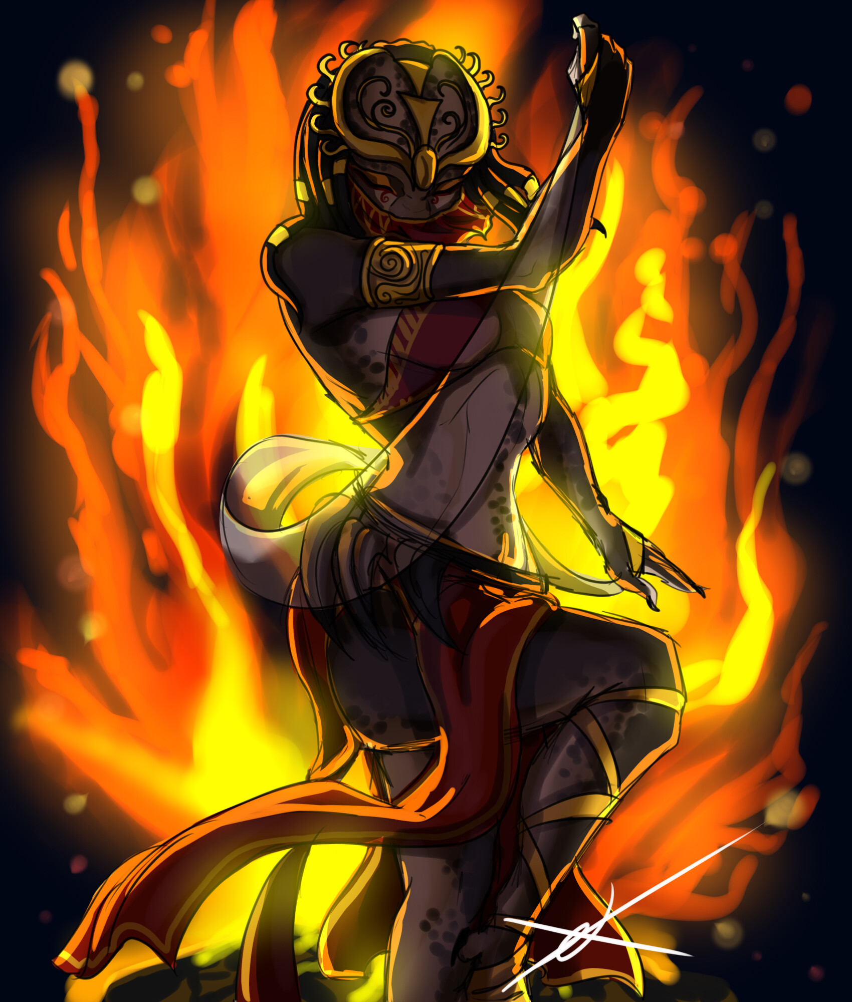 ArtStation - Ivassa's Fire dance (Concept)