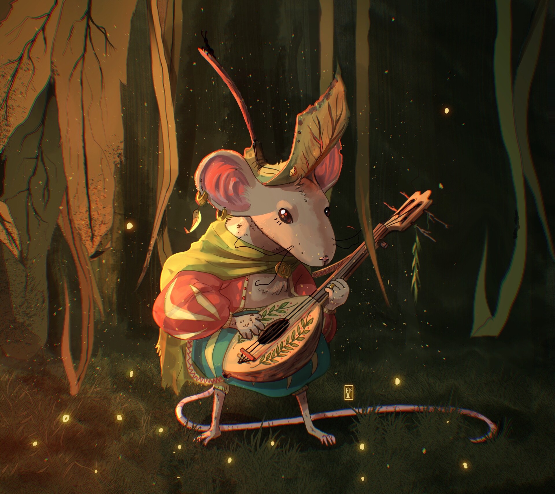 ArtStation - Original Character. Whiskers Bard.