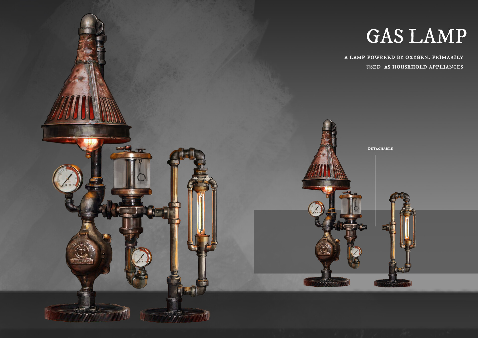 ArtStation - Gas Lamp