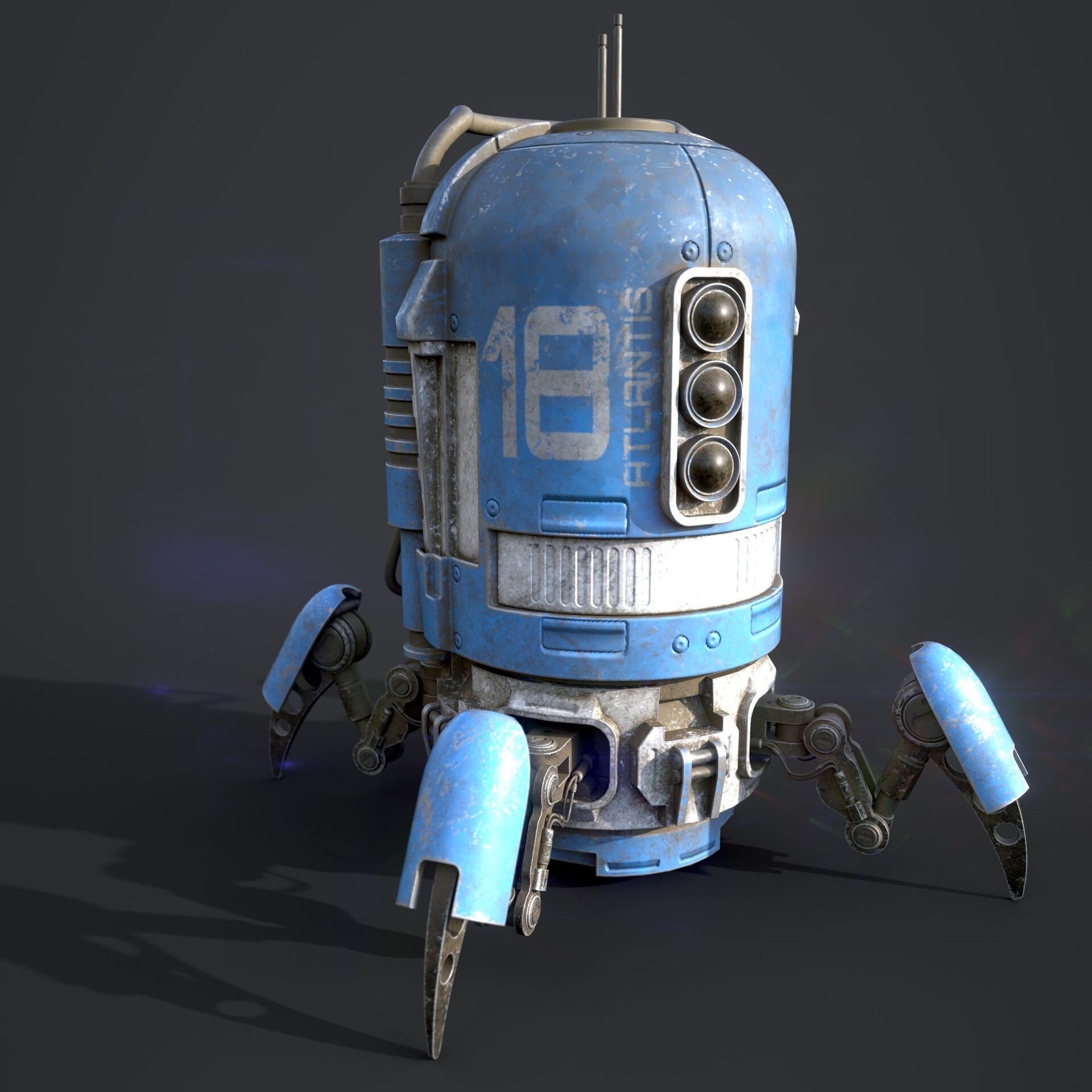 ArtStation - Spiderbot Texturing Pratice