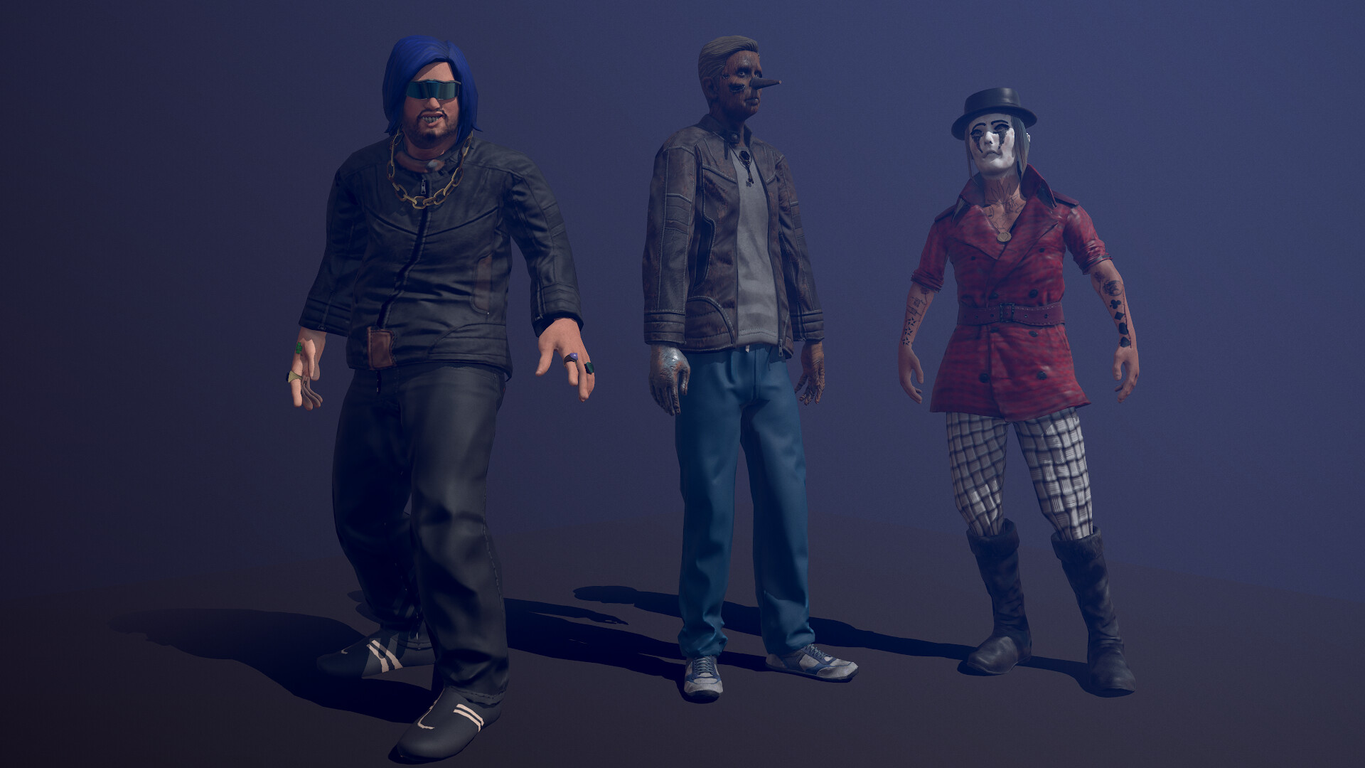 ArtStation - Main characters for the personal game project (Cyberino)