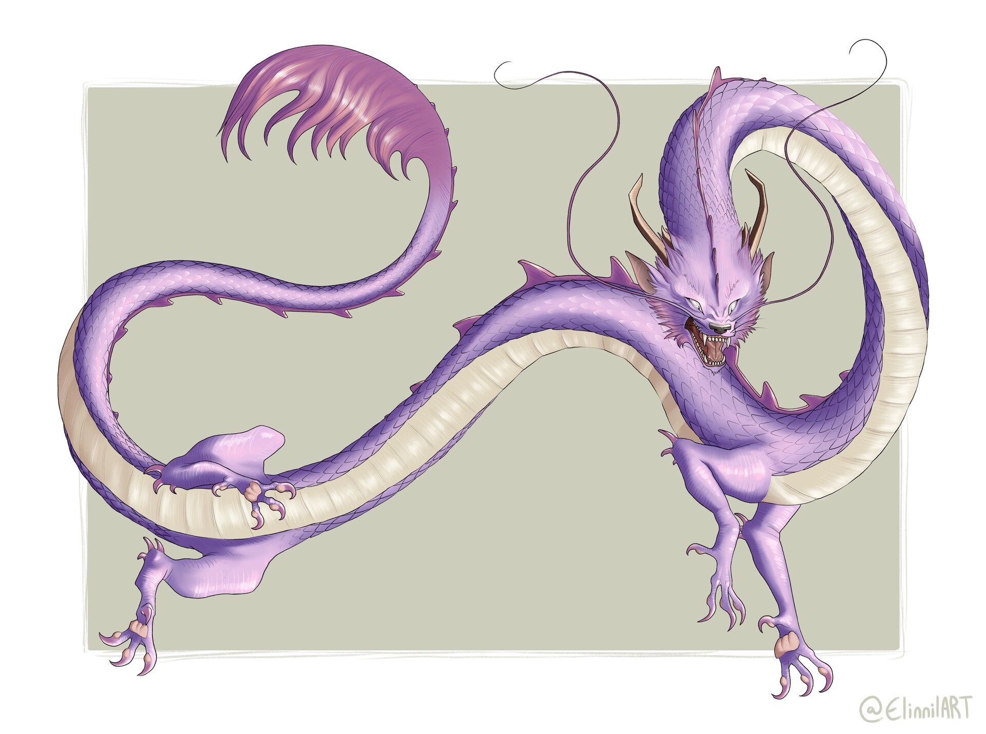 ArtStation - Purple dragon