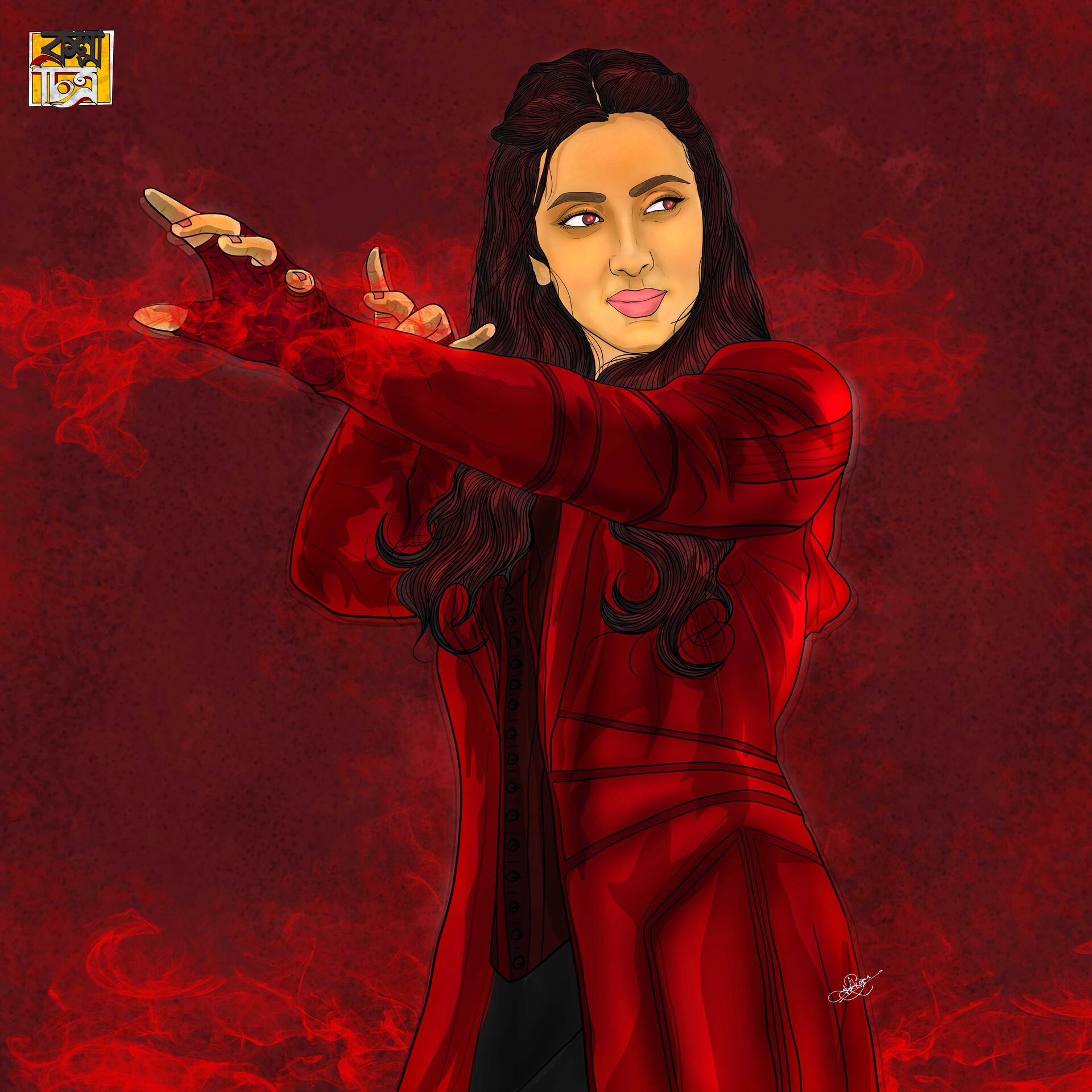 ArtStation - Bidya Sinha Saha Mim as Scarlet Witch