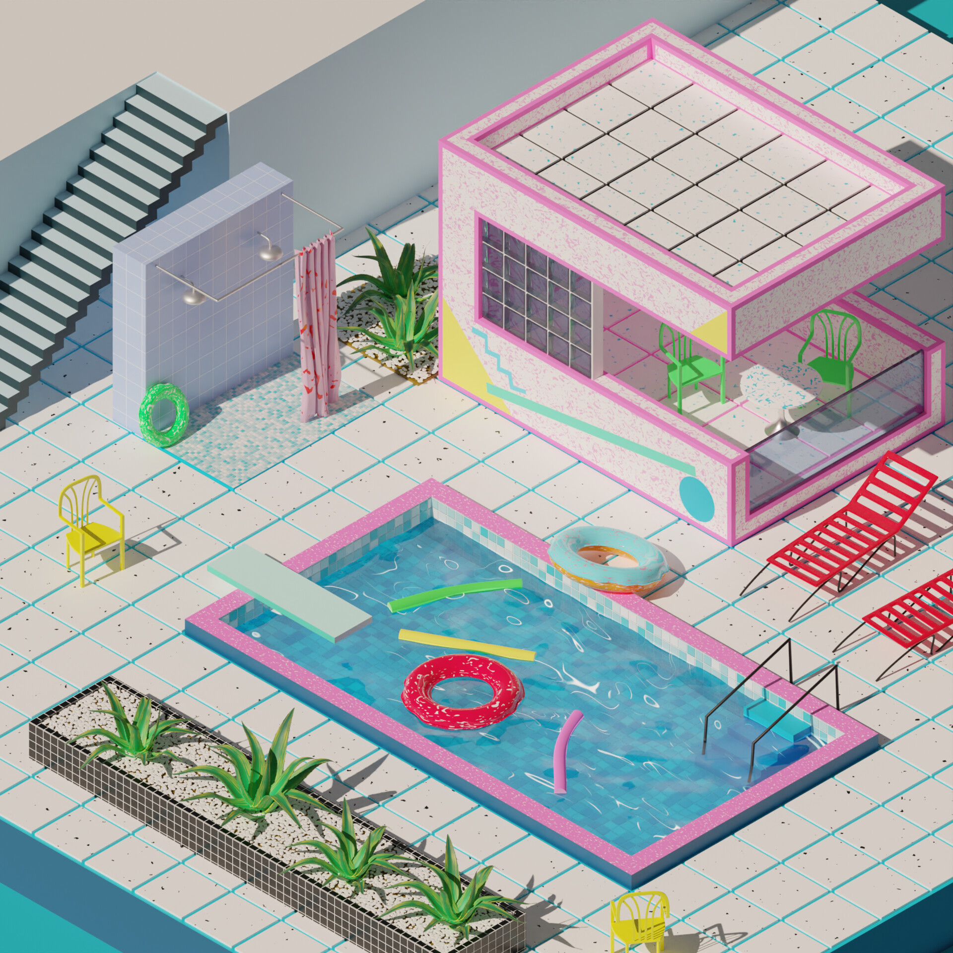 ArtStation - Pool Day