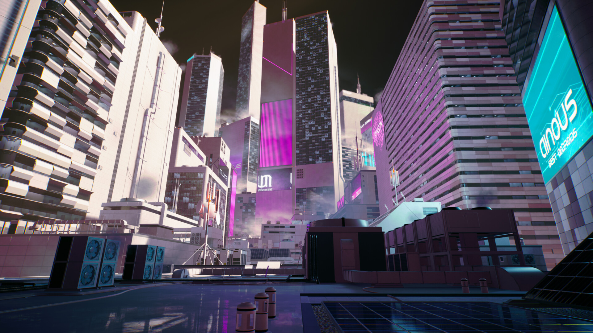 ArtStation - Mirror's Edge Inspired Rooftop Relight