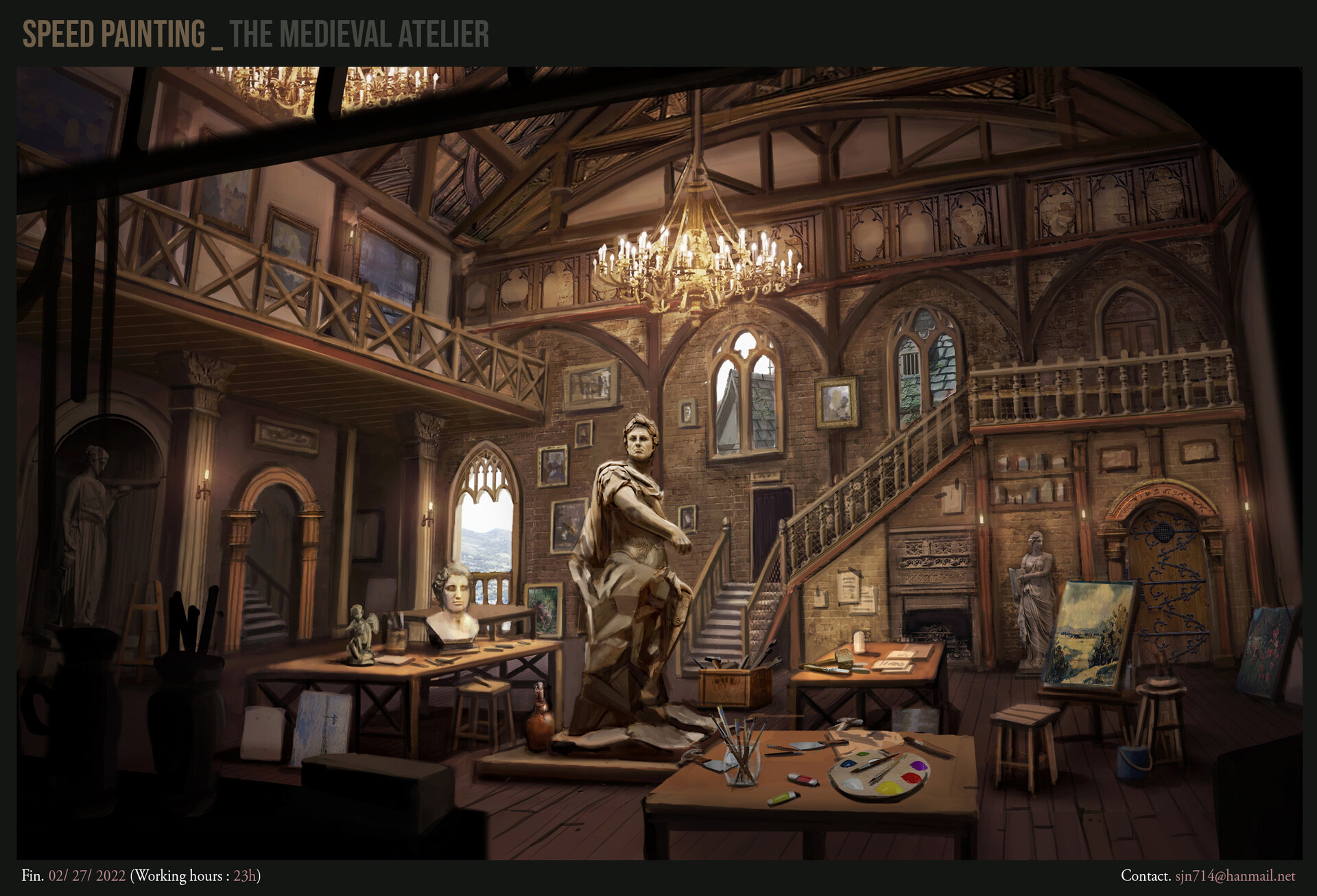 ArtStation - speed painting_medieval atelier