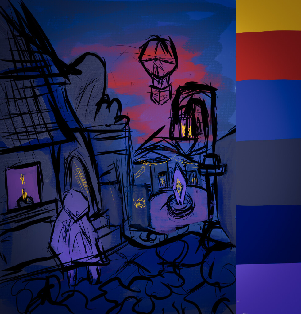 ArtStation - scenario sketch