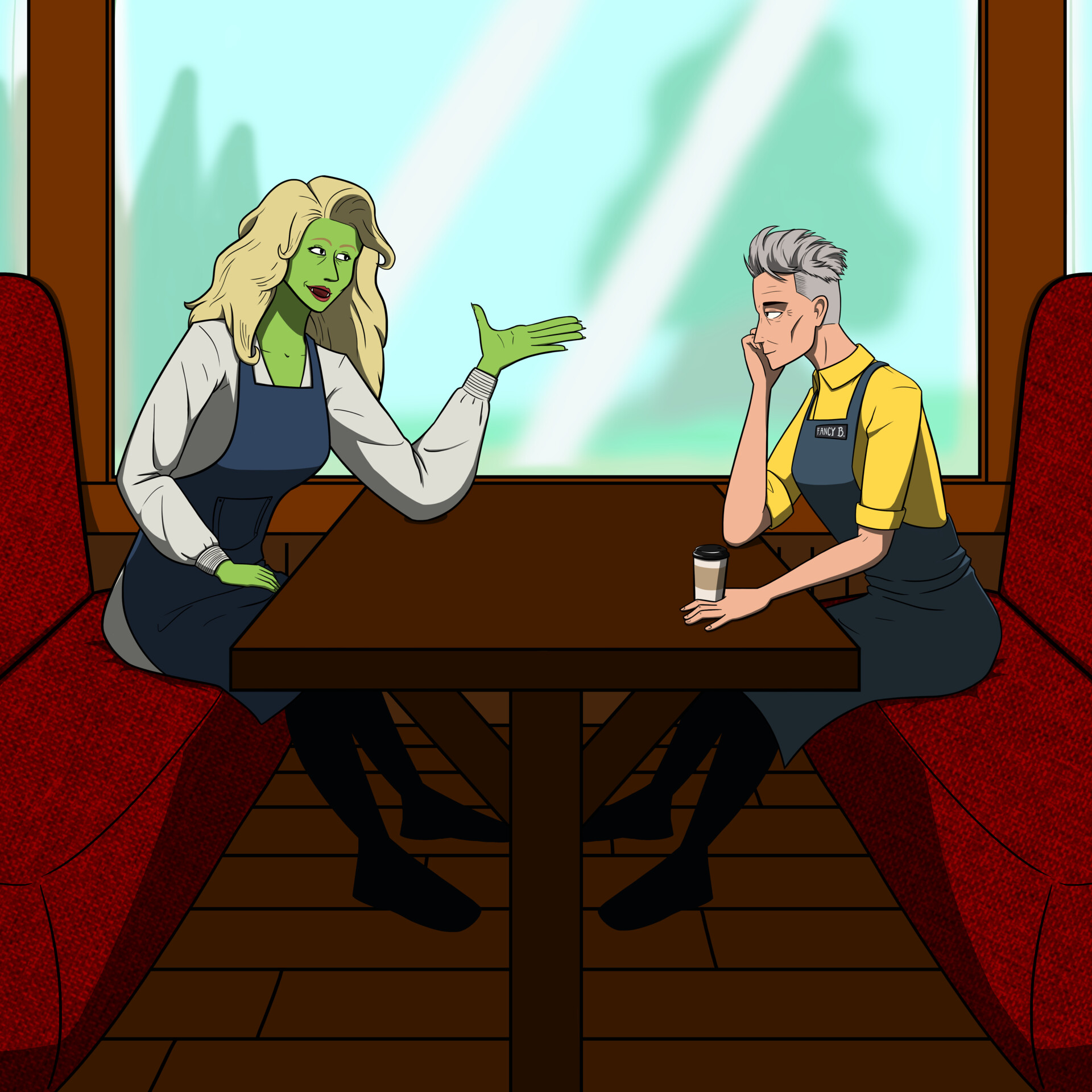 ArtStation - Drawtectives - Jancy X Joe Beans