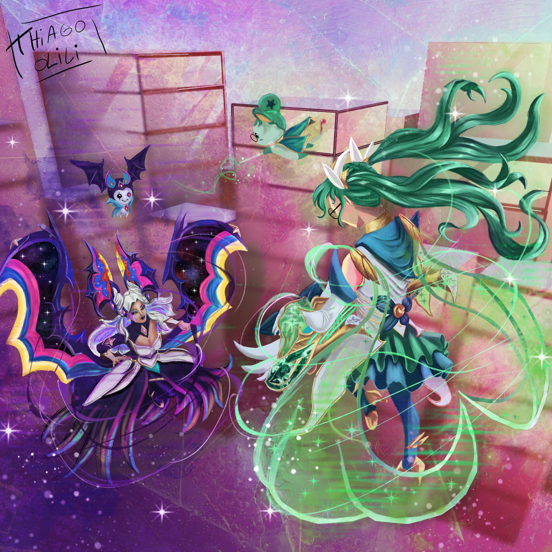 ArtStation - Morgana and Sona