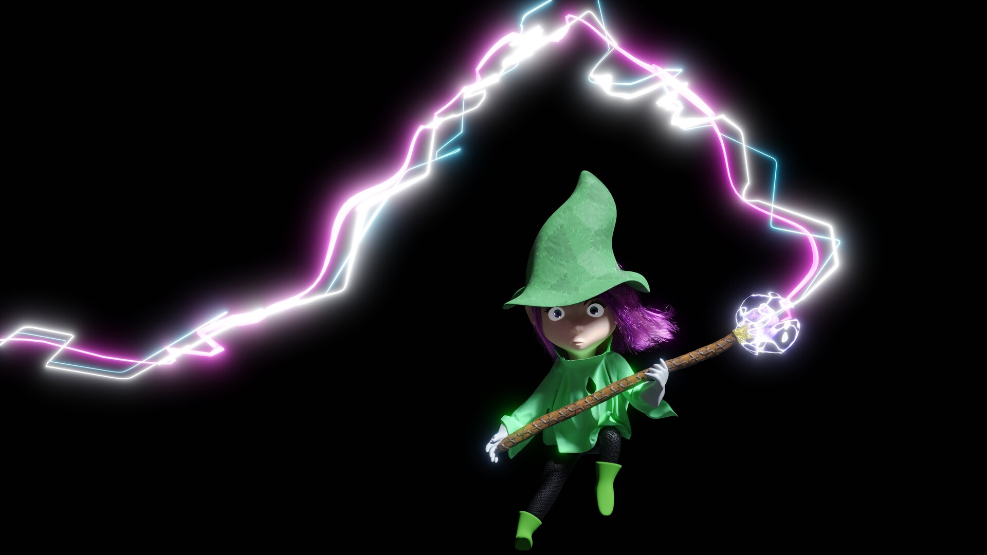 ArtStation - Purple Hair Witch